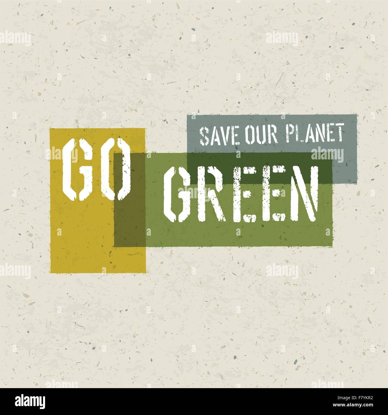 Go Green Concept Poster Stock Vector Image & Art - Alamy