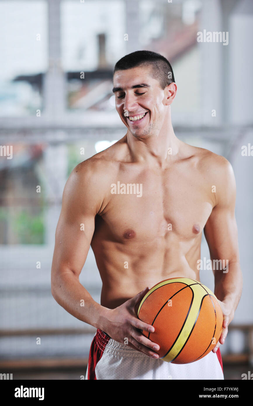 young and healthy people man have recreation and training exercise ...