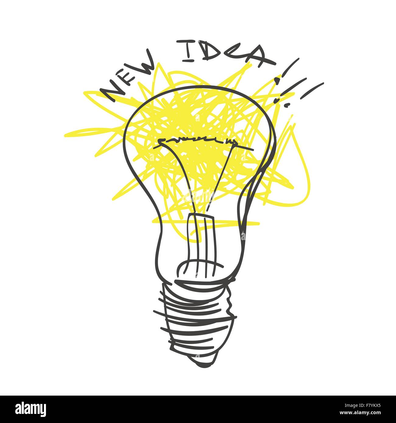 Hand-drawn idea illustration. Vector Stock Vector Image & Art - Alamy