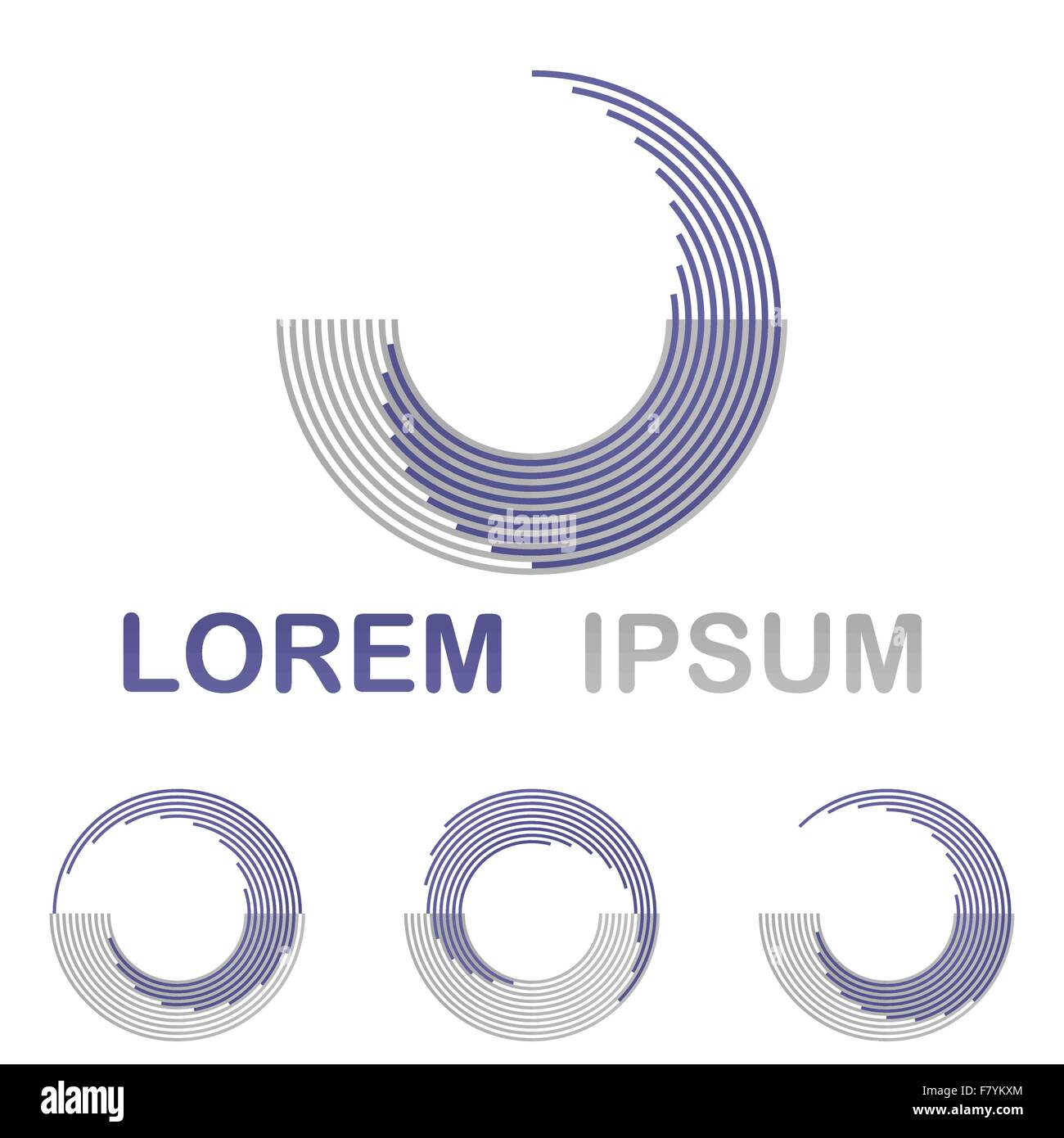 Purple water, spa, health and wellness symbol set Stock Vector Image ...