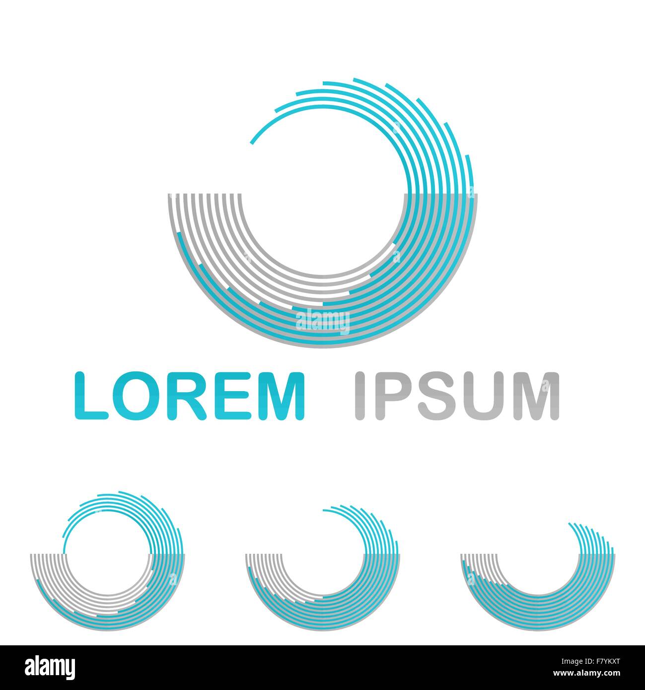 Light blue water technology logo set Stock Vector Image & Art - Alamy