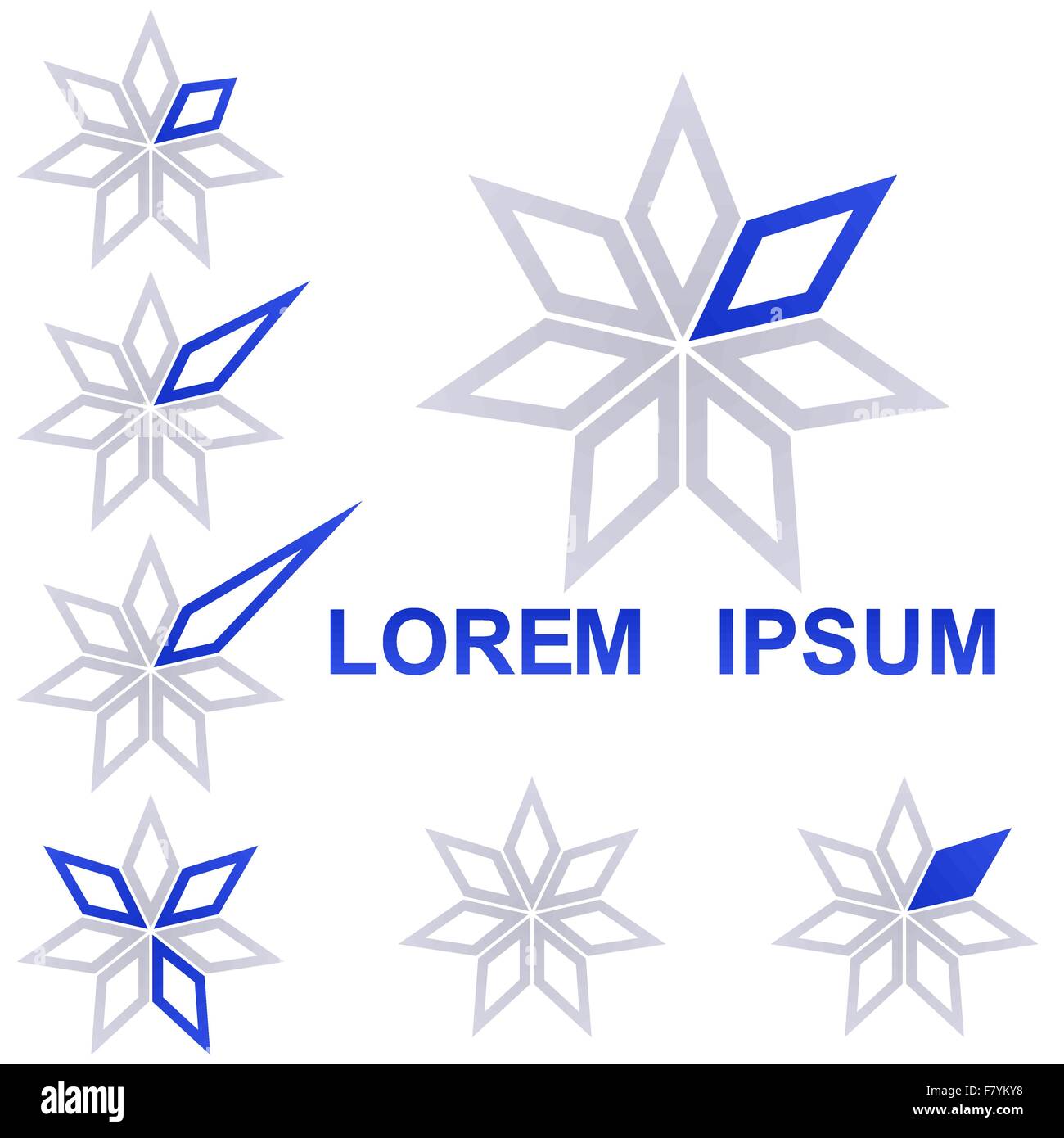 Star technology symbol design set Stock Vector Image & Art - Alamy