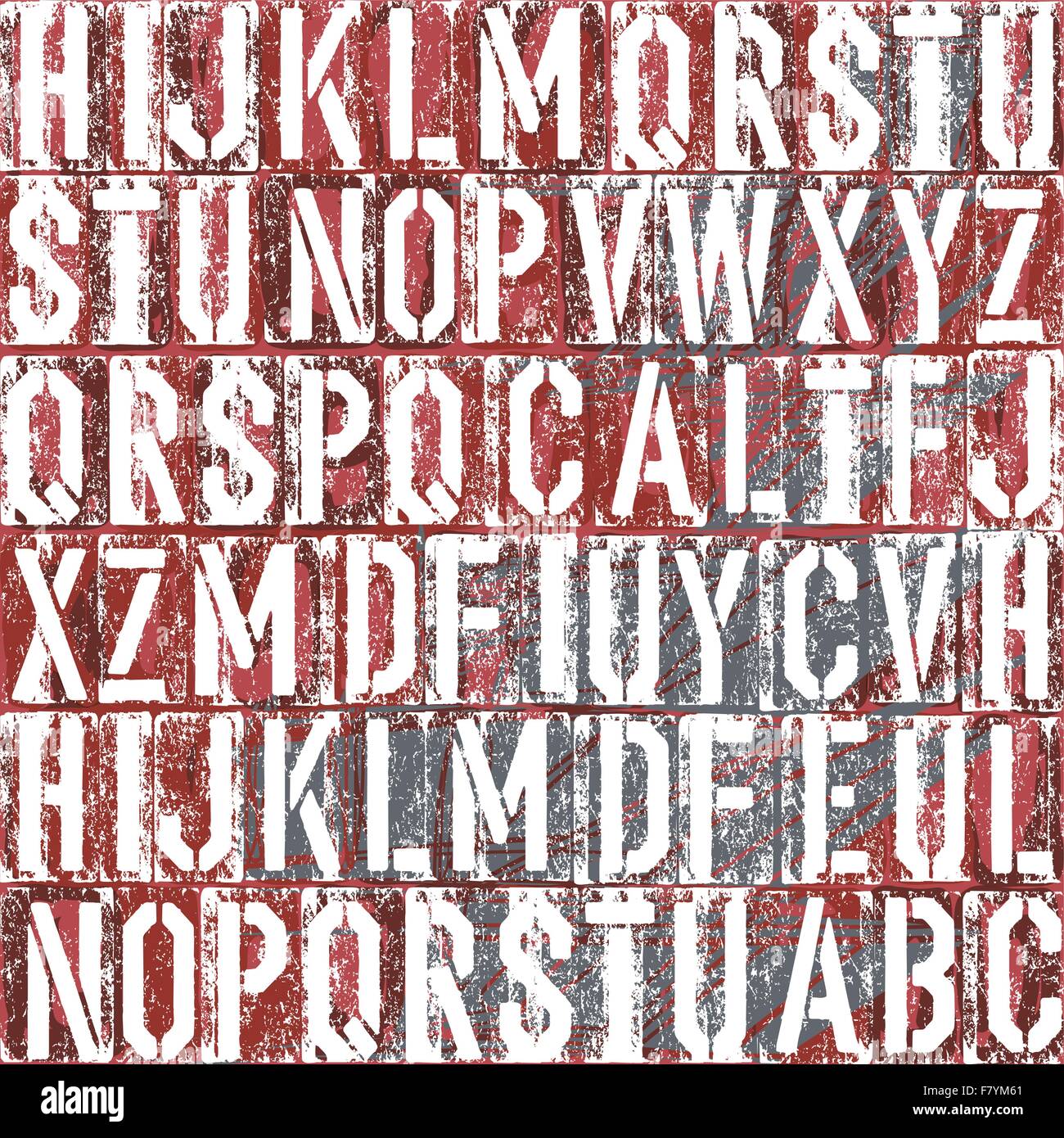 Old letterpress type background, vector Stock Vector Image & Art - Alamy