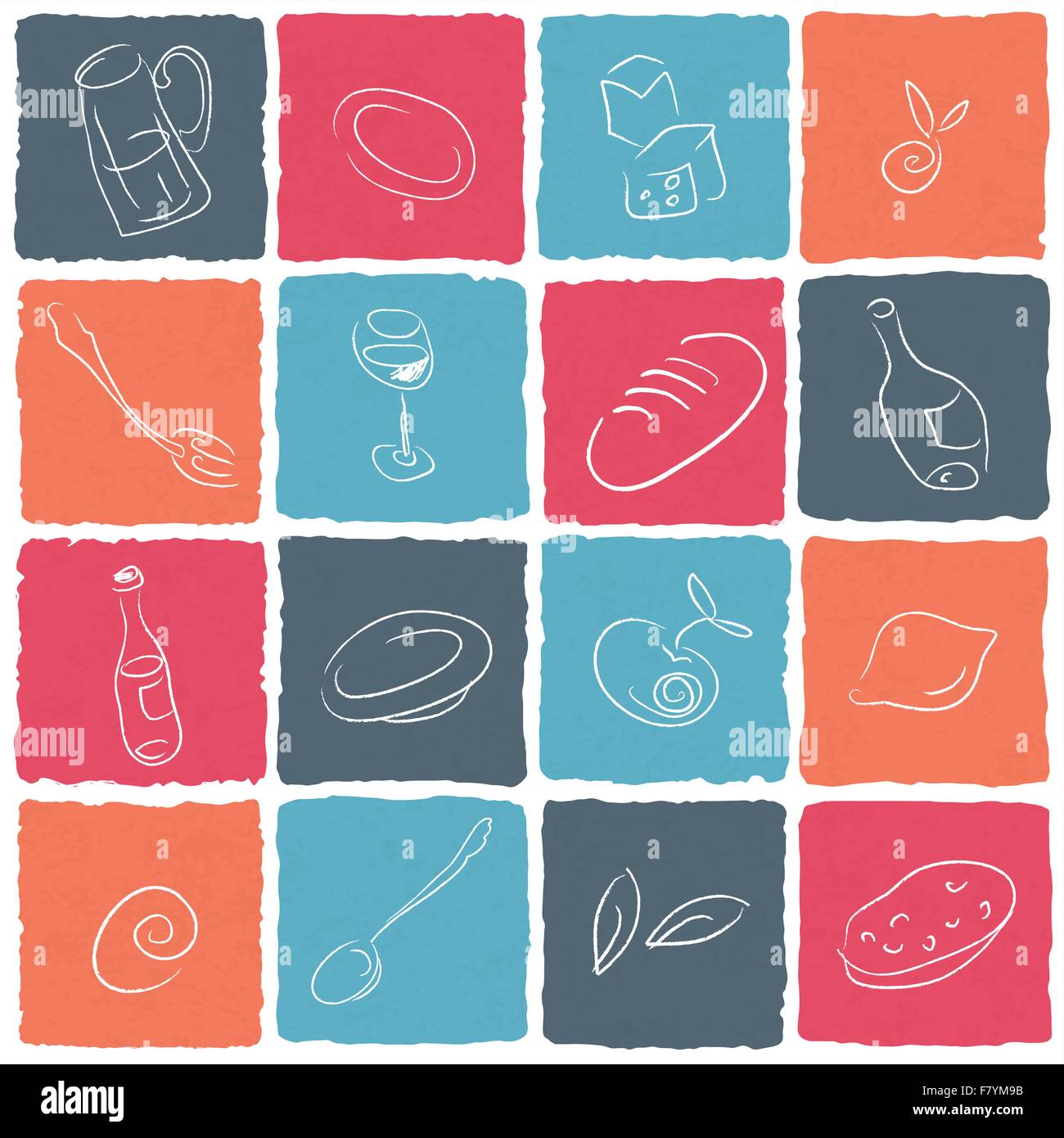Restaurant icon collection. Vector, EPS10 Stock Vector Image & Art - Alamy