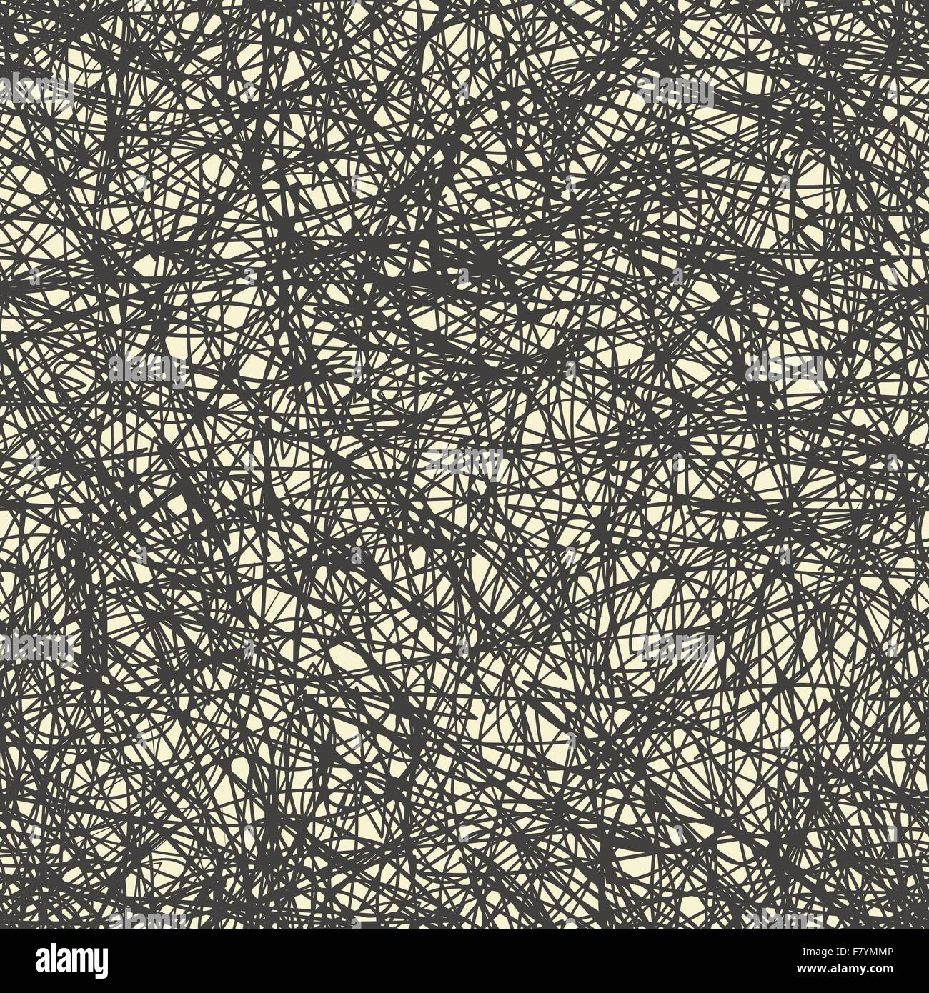 Hand-drawn abstract scribble seamless pattern. Vector Stock Vector ...