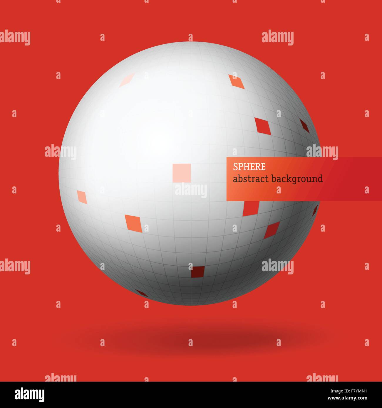 Sphere. Concept background with copy-space area, vector Stock Vector ...