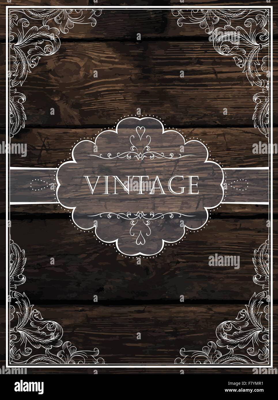 Vintage Card Design. Vector Stock Vector Image & Art - Alamy