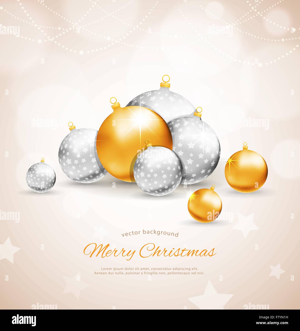 Christmas balls template background Stock Vector Image & Art - Alamy