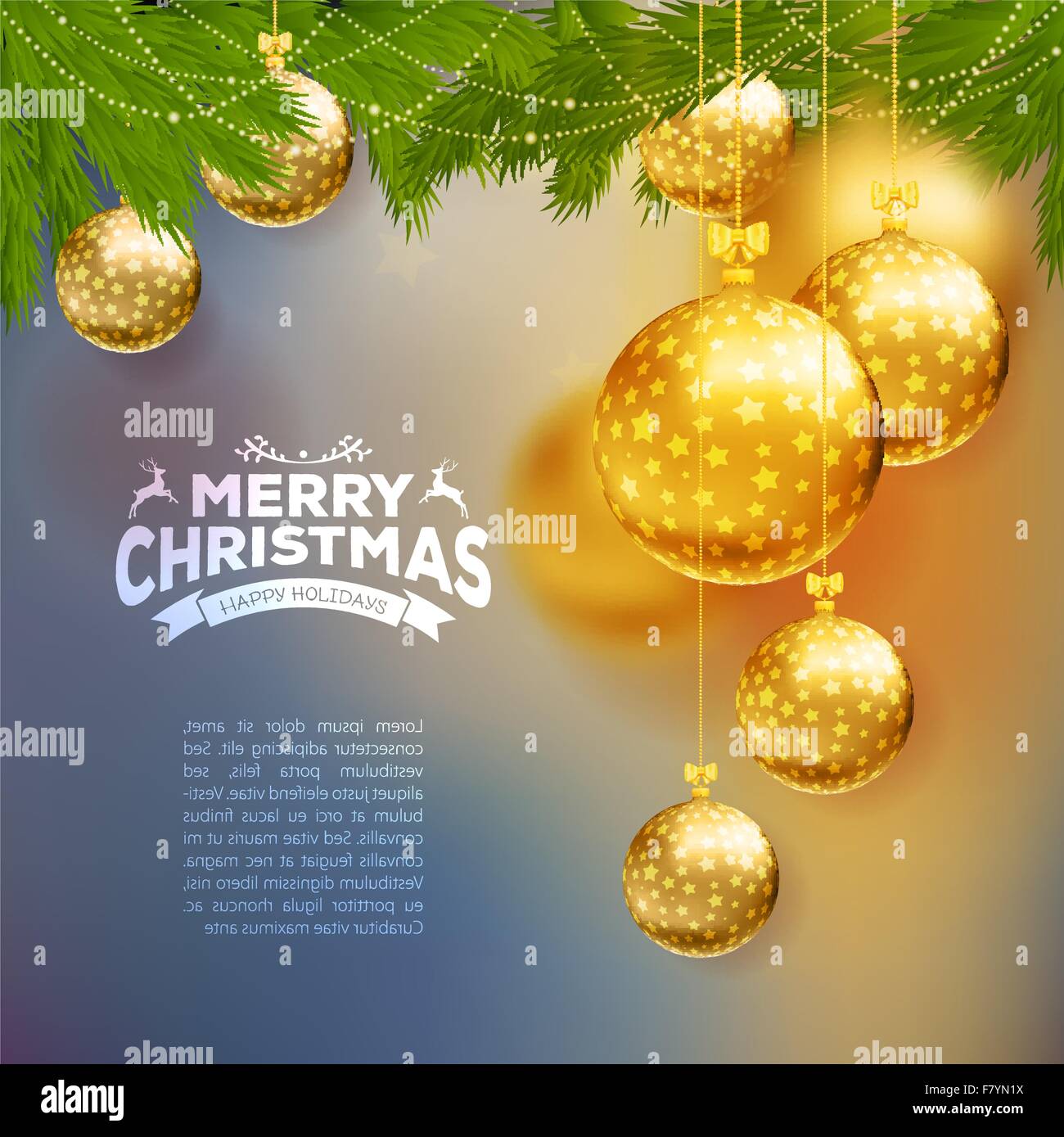 Christmas balls template background Stock Vector Image & Art - Alamy