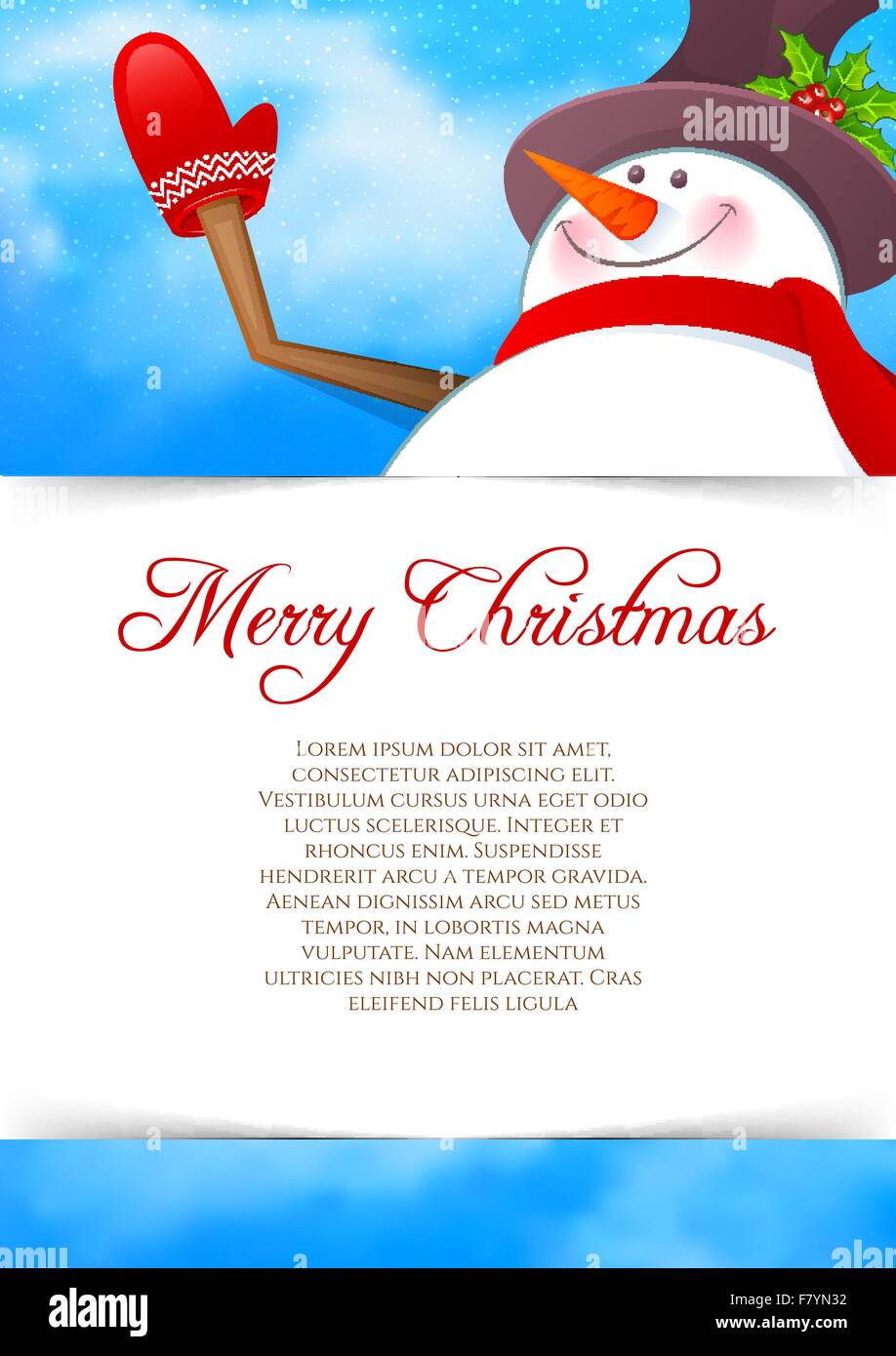 Stylized snowman Stock Vector Images - Alamy