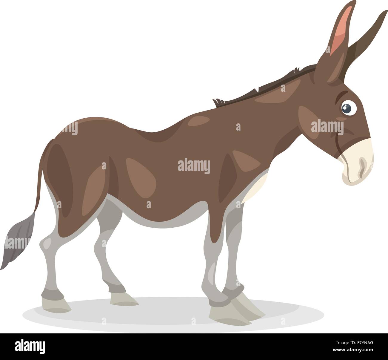 funny donkey cartoon illustration Stock Vector Image & Art - Alamy