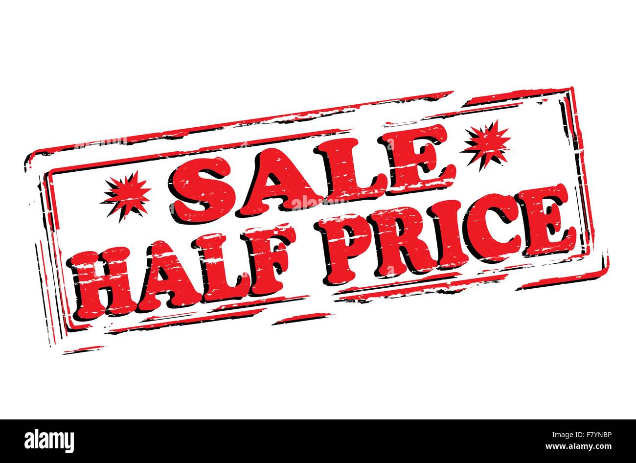 Sale half price Stock Vector Image & Art - Alamy