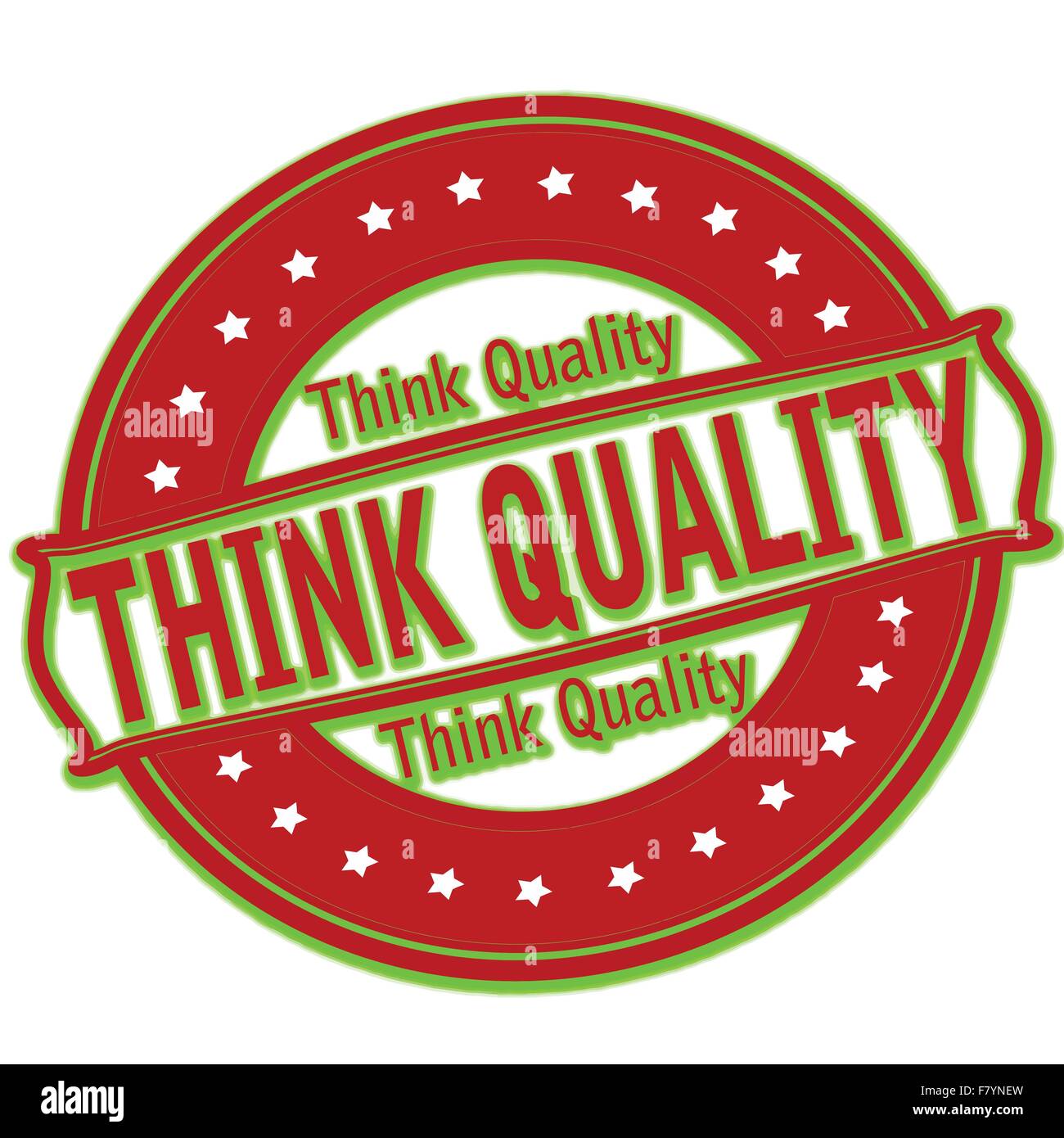 Think green stamp Stock Vector Images - Alamy