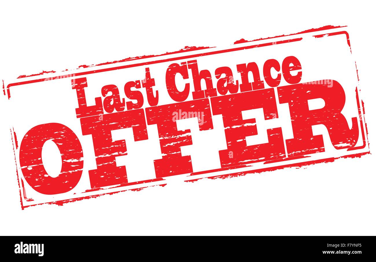Last chance offer Stock Vector Image & Art - Alamy