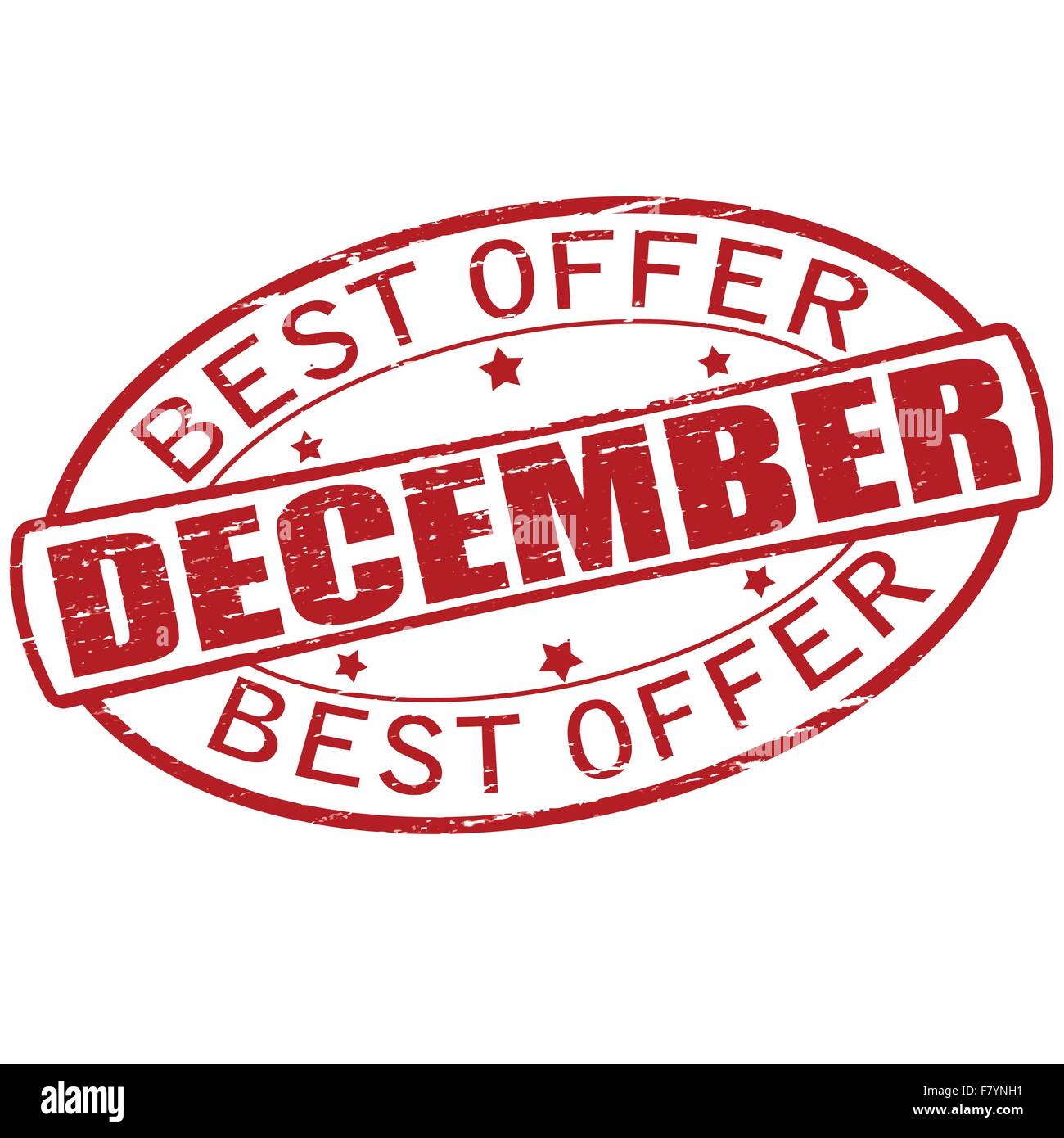 December stamp Stock Vector Images - Alamy