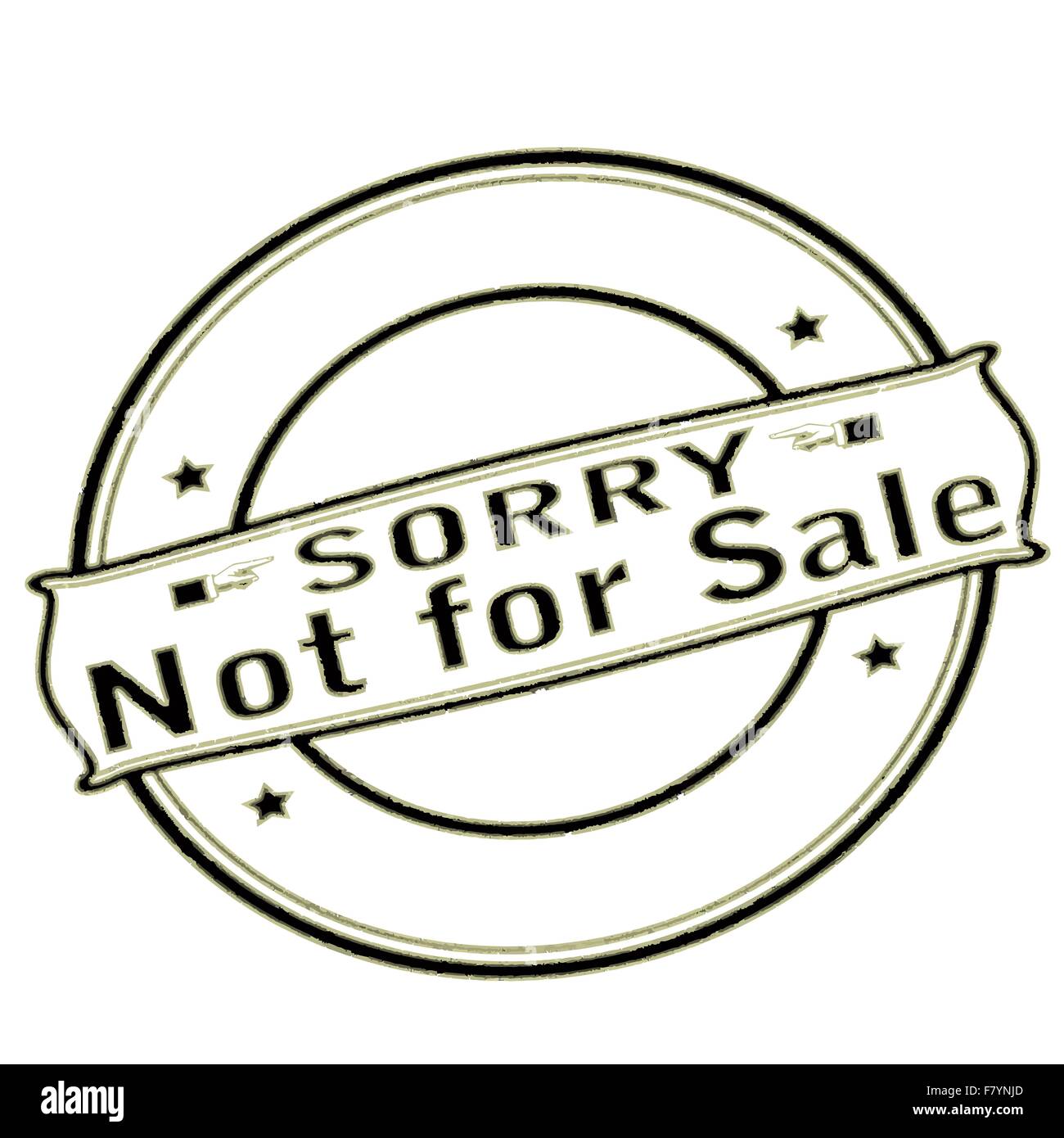 Not for sale Stock Vector Image & Art - Alamy
