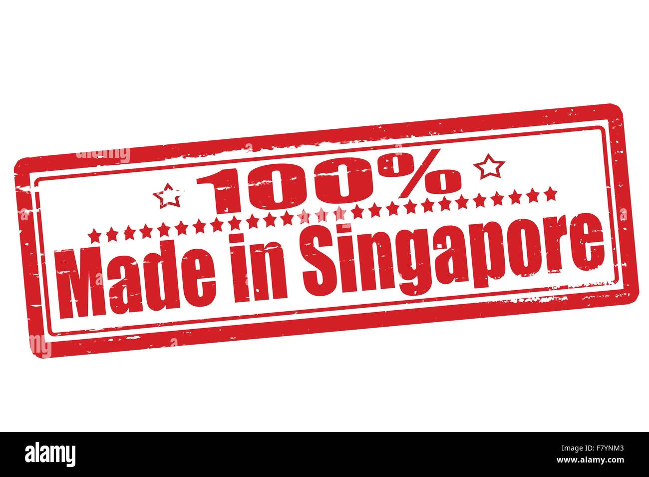 One hundred percent made in Singapore Stock Vector Image & Art - Alamy