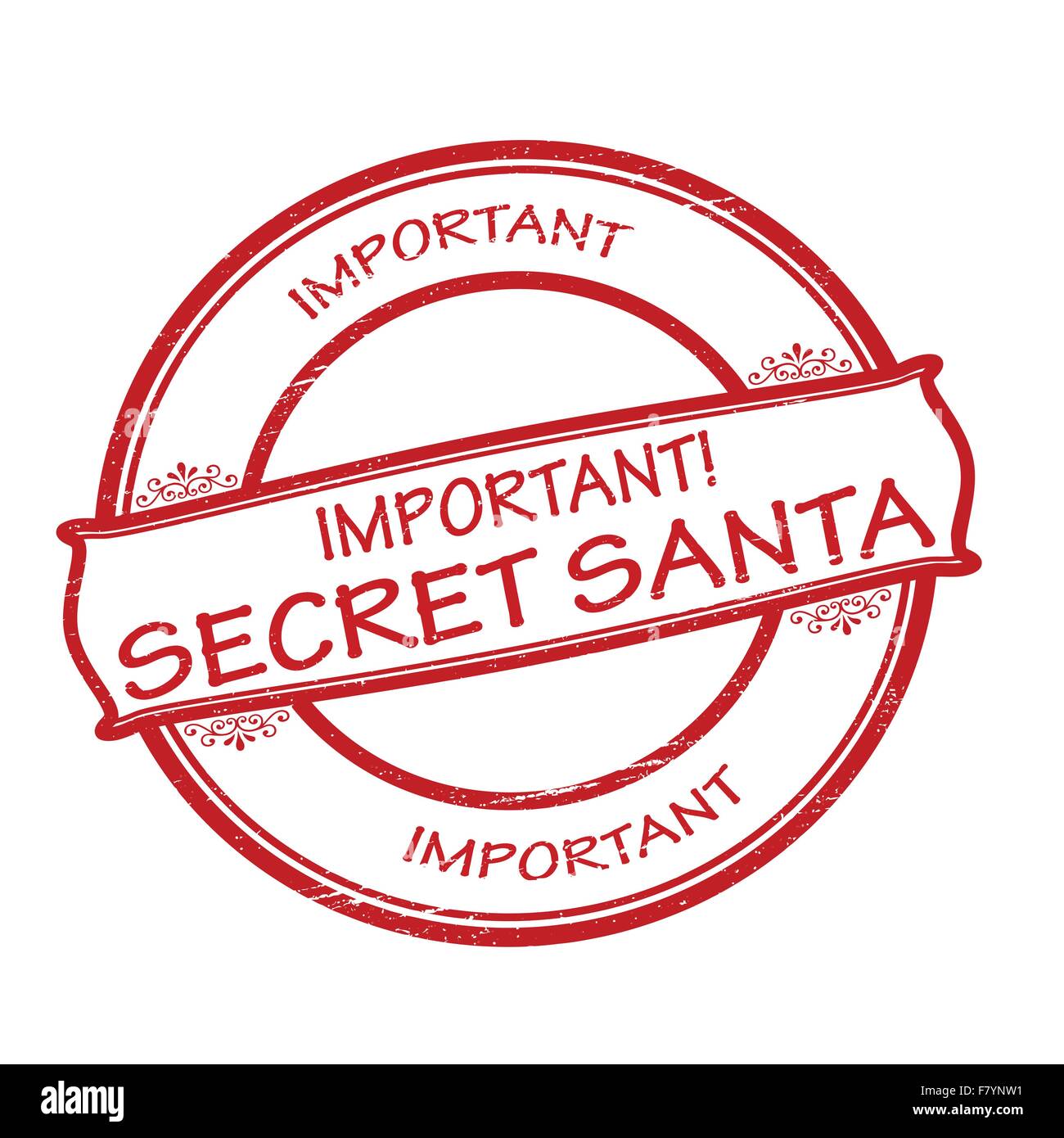 Secret santa stamp Cut Out Stock Images & Pictures - Alamy