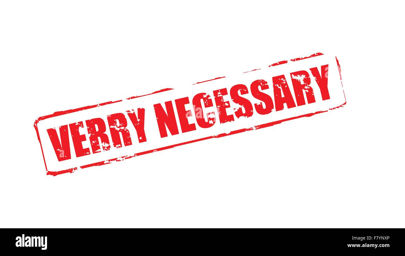 It is necessary Stock Vector Images - Alamy
