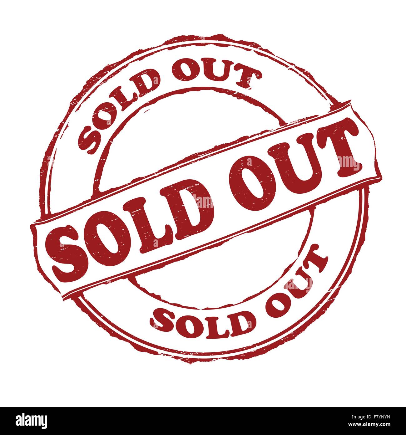 Sold out round red Stock Vector Images - Alamy