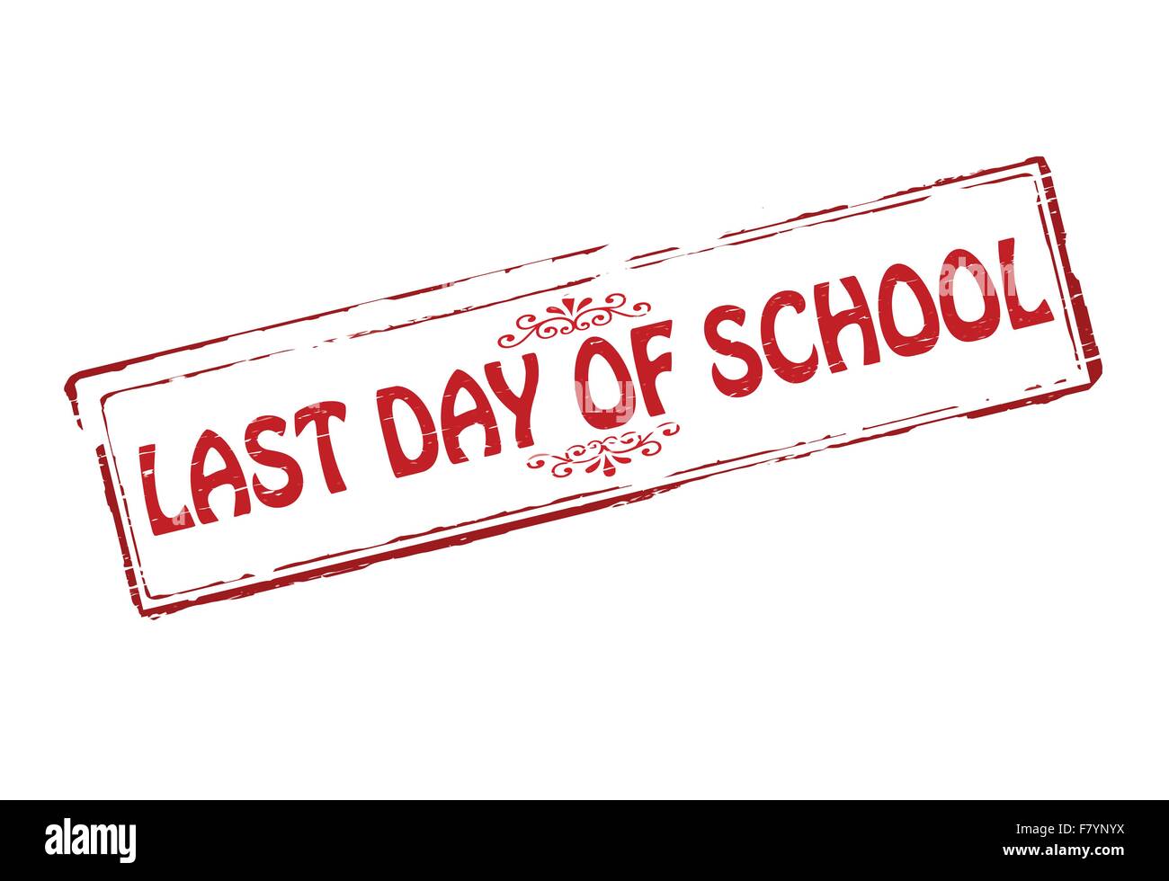Last day school Cut Out Stock Images & Pictures - Alamy
