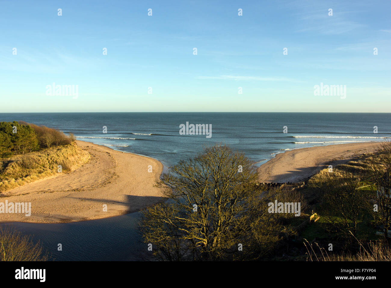 View over lunan bay Stock Photo - Alamy