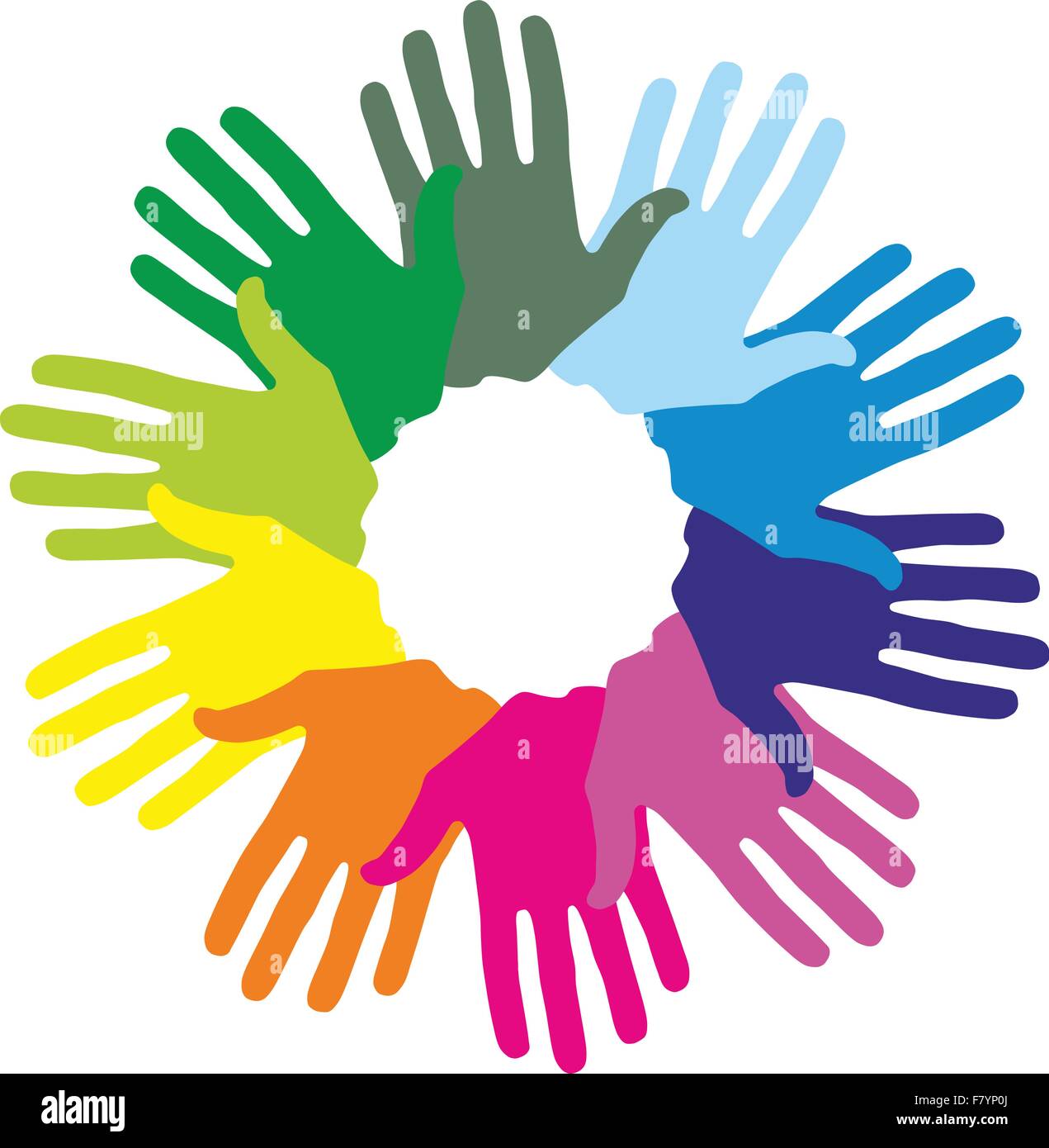 Hand color imprints Stock Vector Image & Art - Alamy
