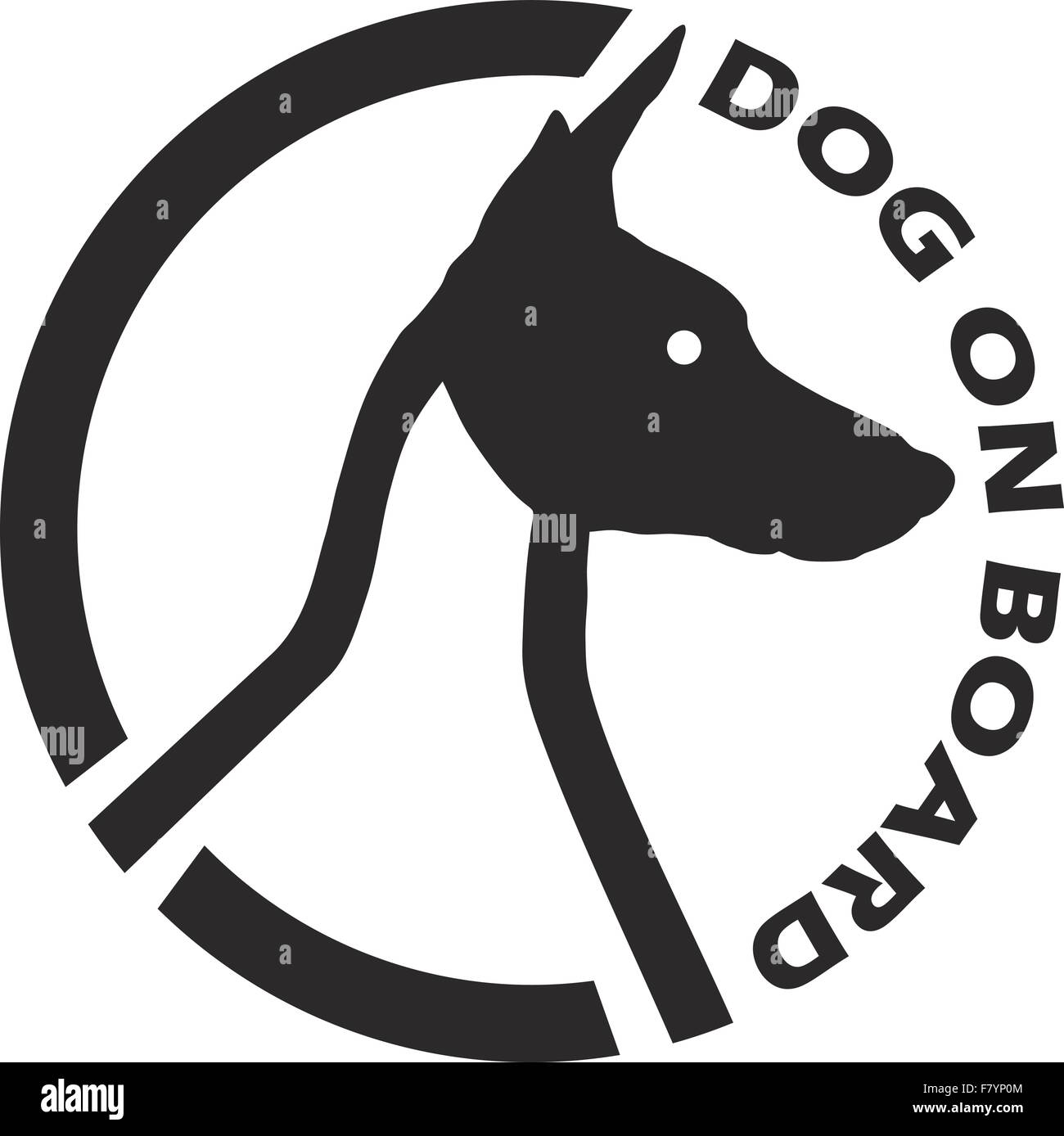 Dog on board vector hi-res stock photography and images - Alamy