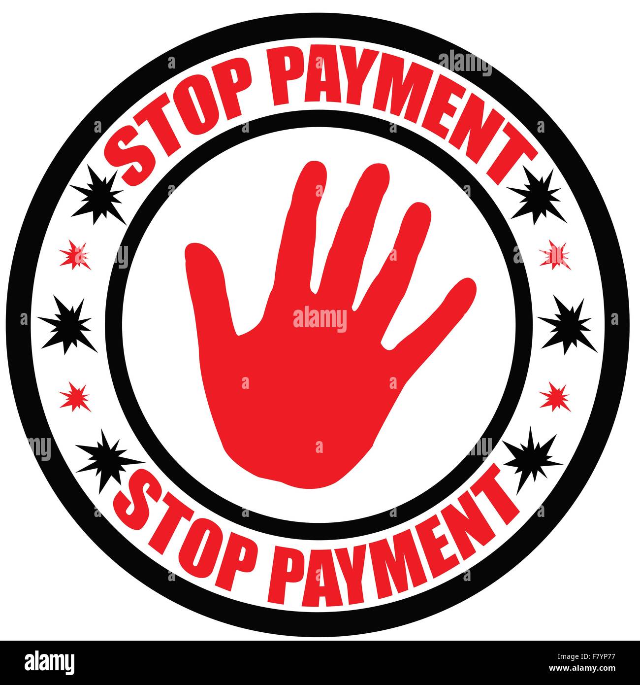 Stop label Stock Vector Images - Alamy