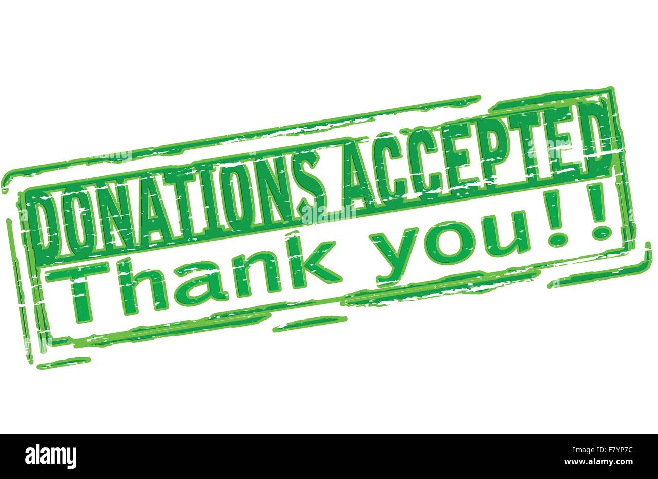 Thank you for your donation sign Stock Vector Images - Alamy