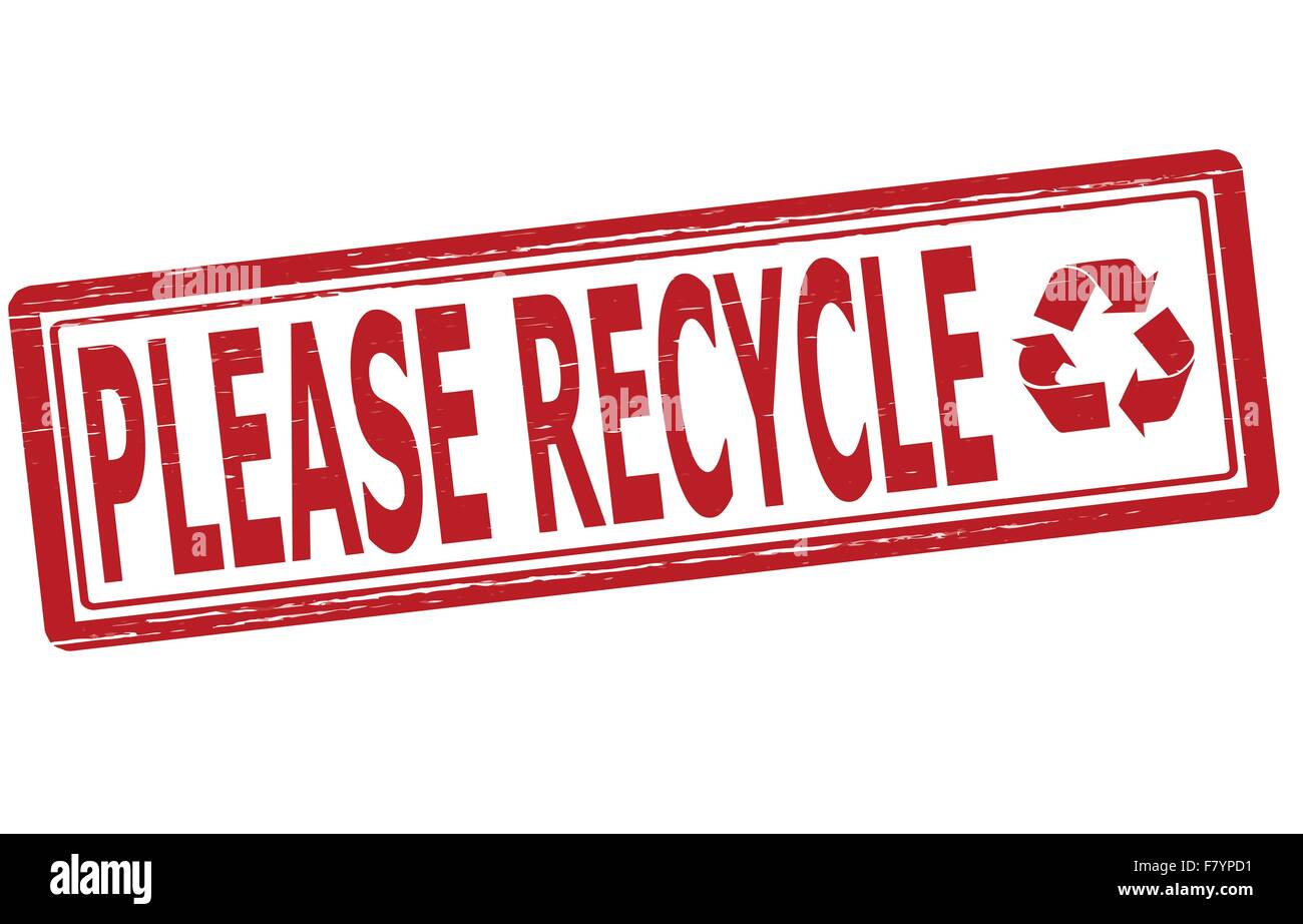 Please recycle me hi-res stock photography and images - Alamy