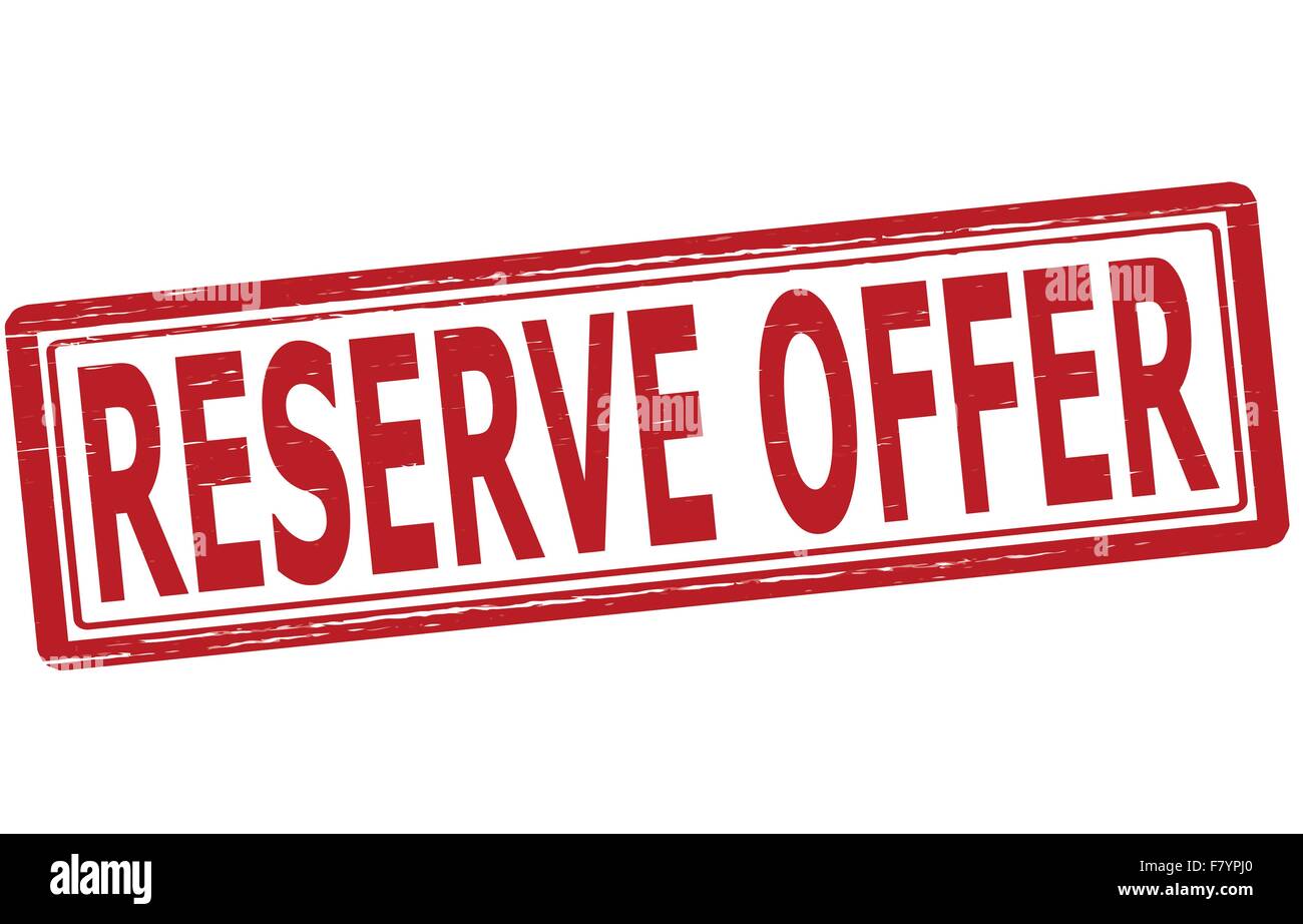 The reserve Stock Vector Images - Alamy