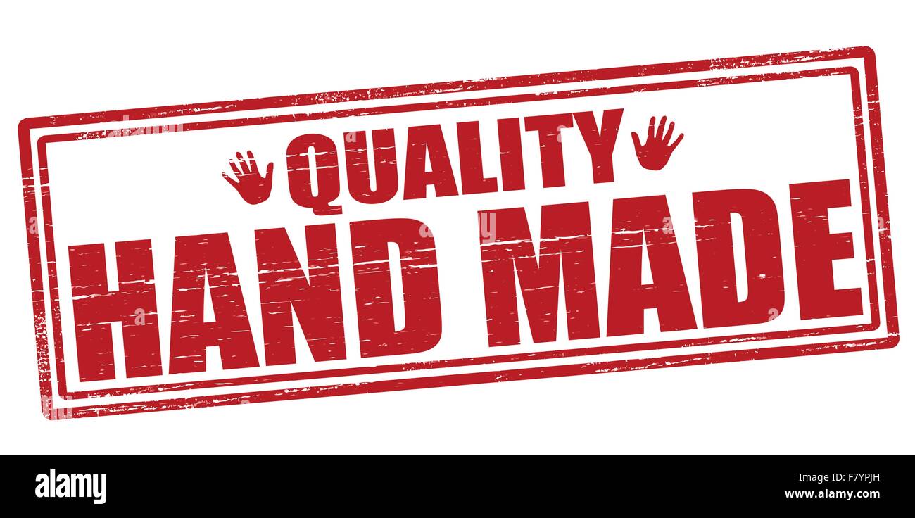 Made by hands Stock Vector Images - Alamy