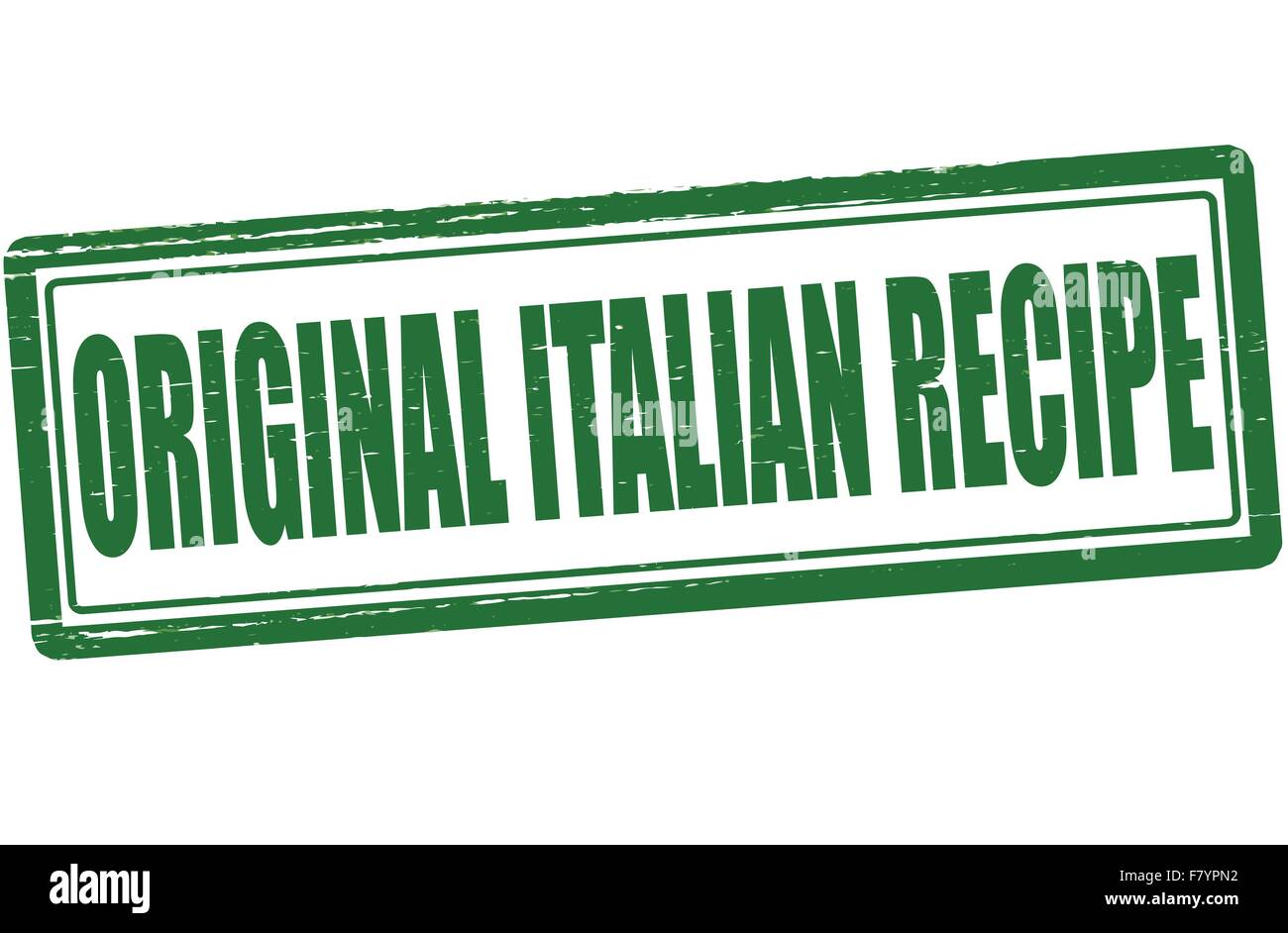 Original Italian recipe Stock Vector Image & Art - Alamy