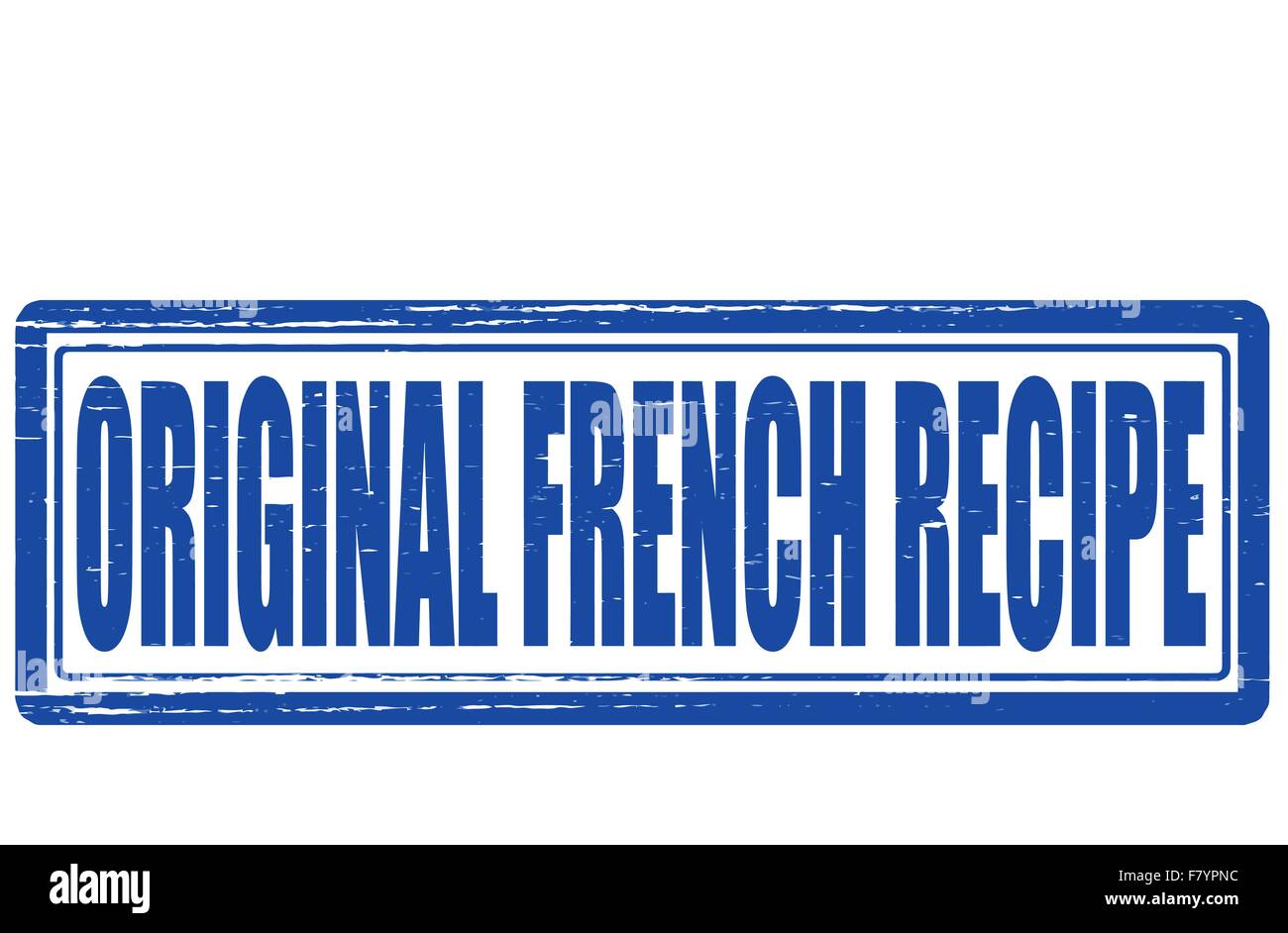 Original French recipe Stock Vector Image & Art - Alamy