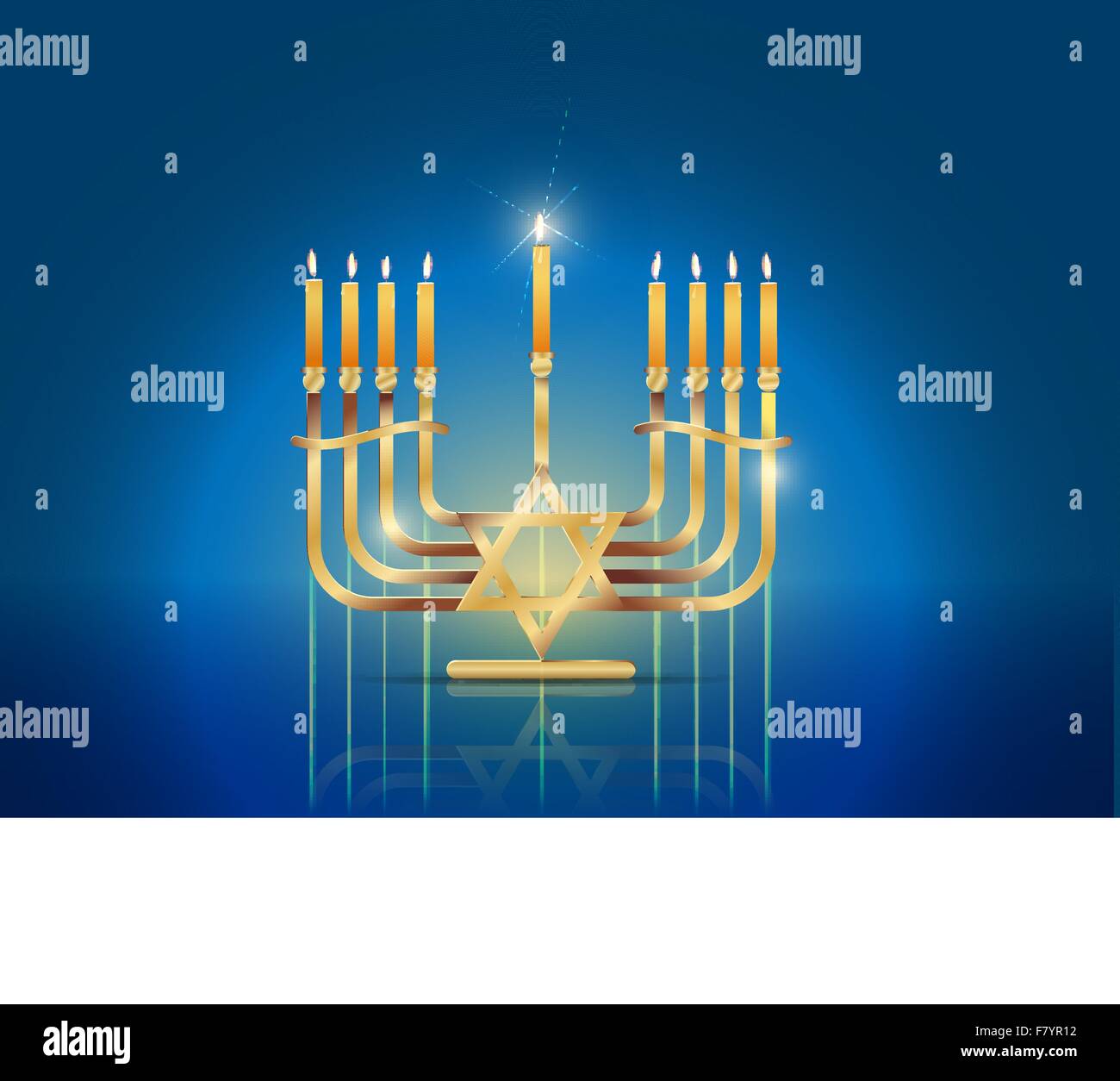 Card happy hanukkah Stock Vector Images - Alamy