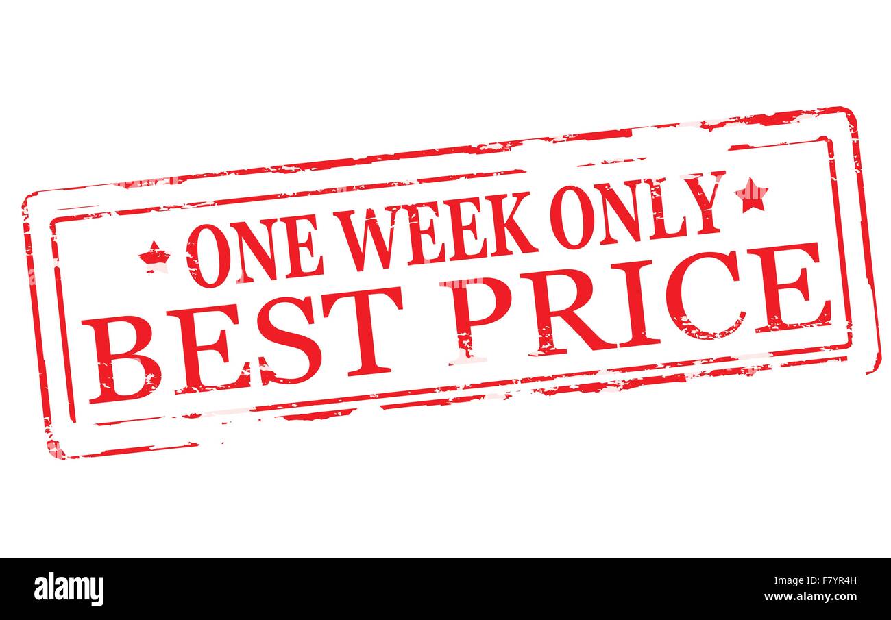 One week only Stock Vector Image & Art - Alamy