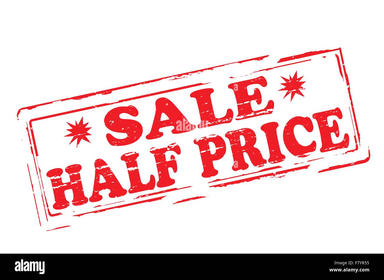 Sale half price Stock Vector Image & Art - Alamy