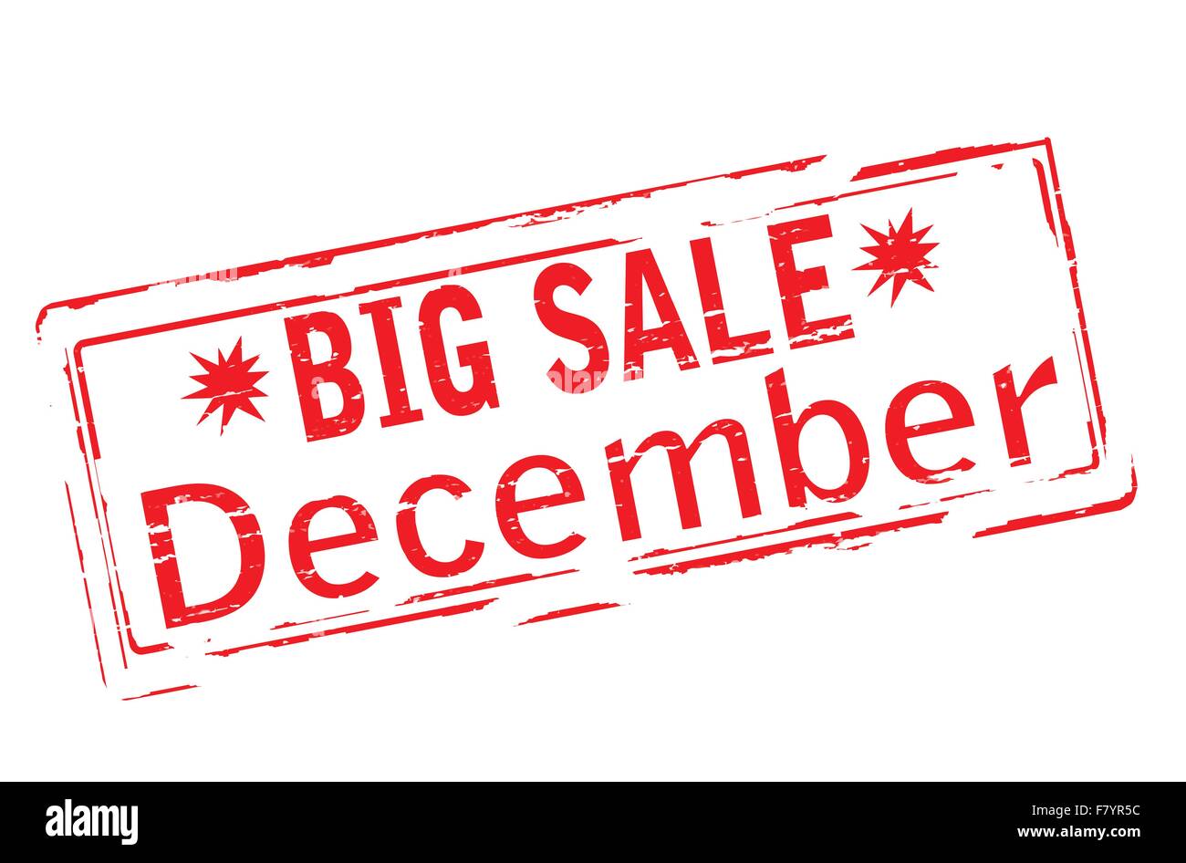 December stamp Stock Vector Images - Alamy