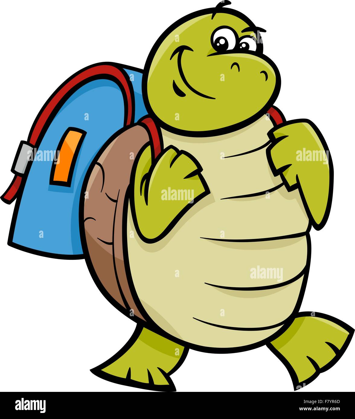turtle with satchel cartoon illustration Stock Vector Image & Art - Alamy