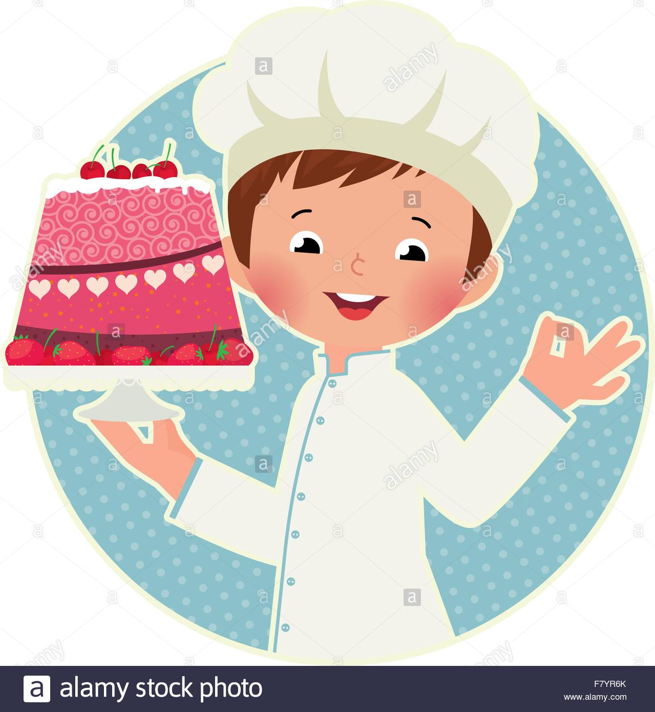 Cartoon Baker Man Smiling Stock Photos & Cartoon Baker Man Smiling ...