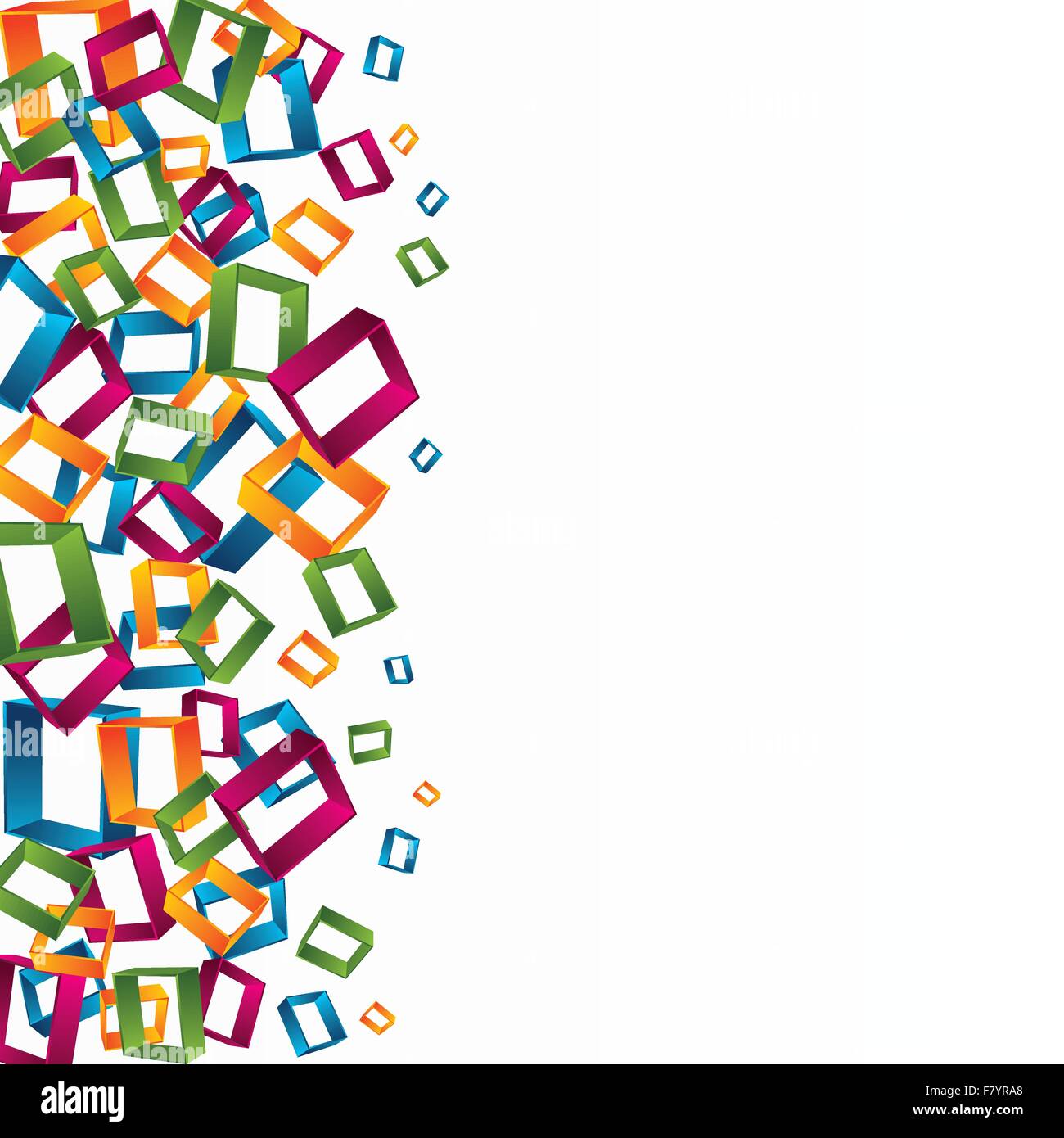 colorful 3d square block background Stock Vector Image & Art - Alamy