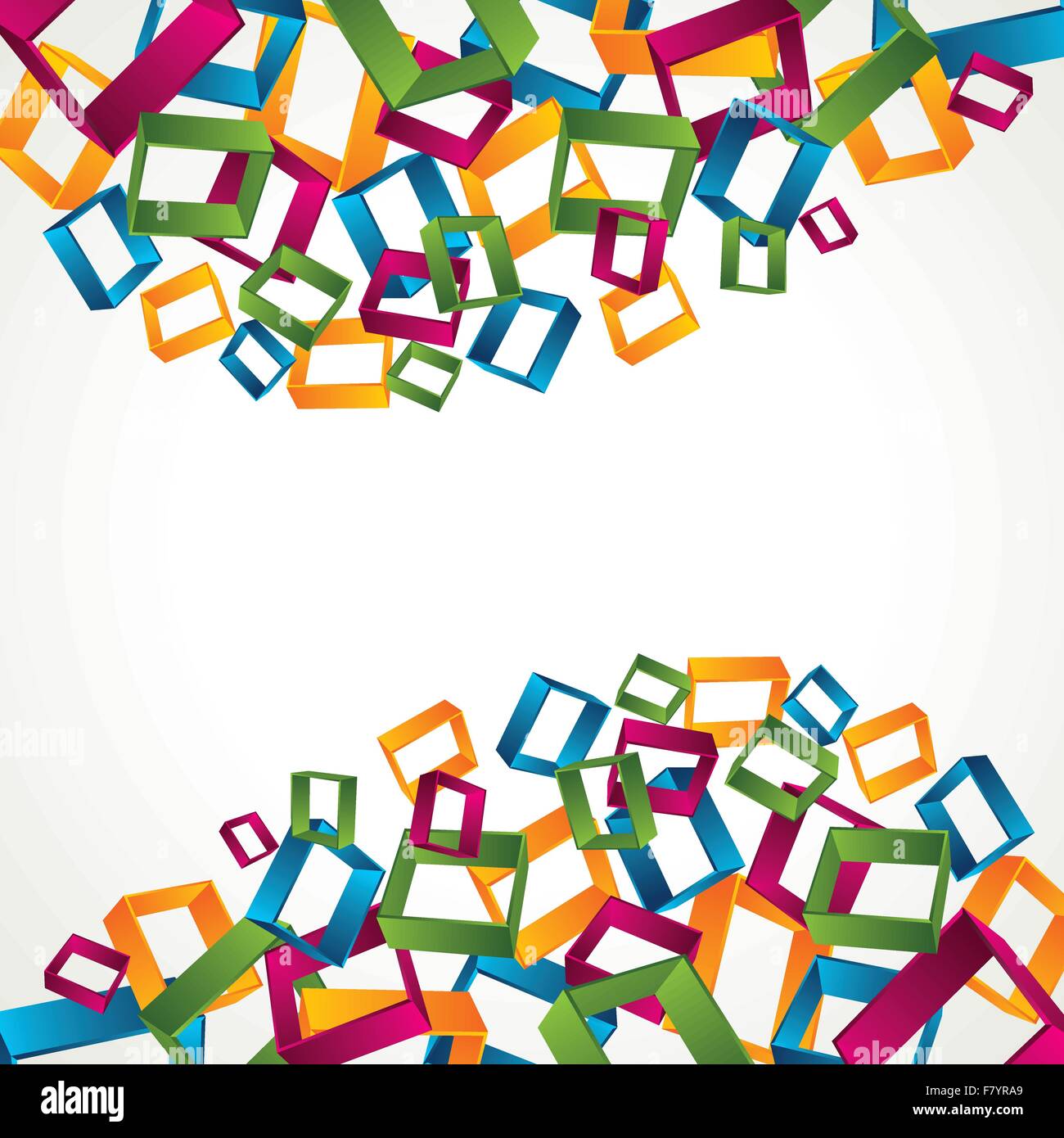 e 01886colorful 3d square block background Stock Vector Image & Art - Alamy