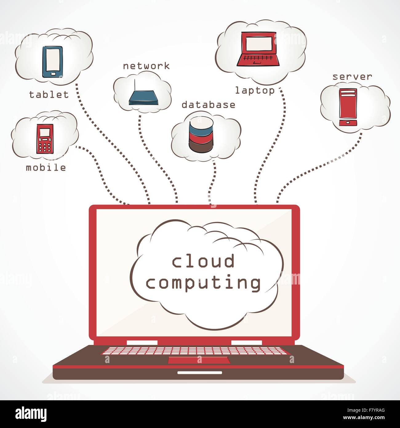 Cloud networking concept software Stock Vector Images - Alamy