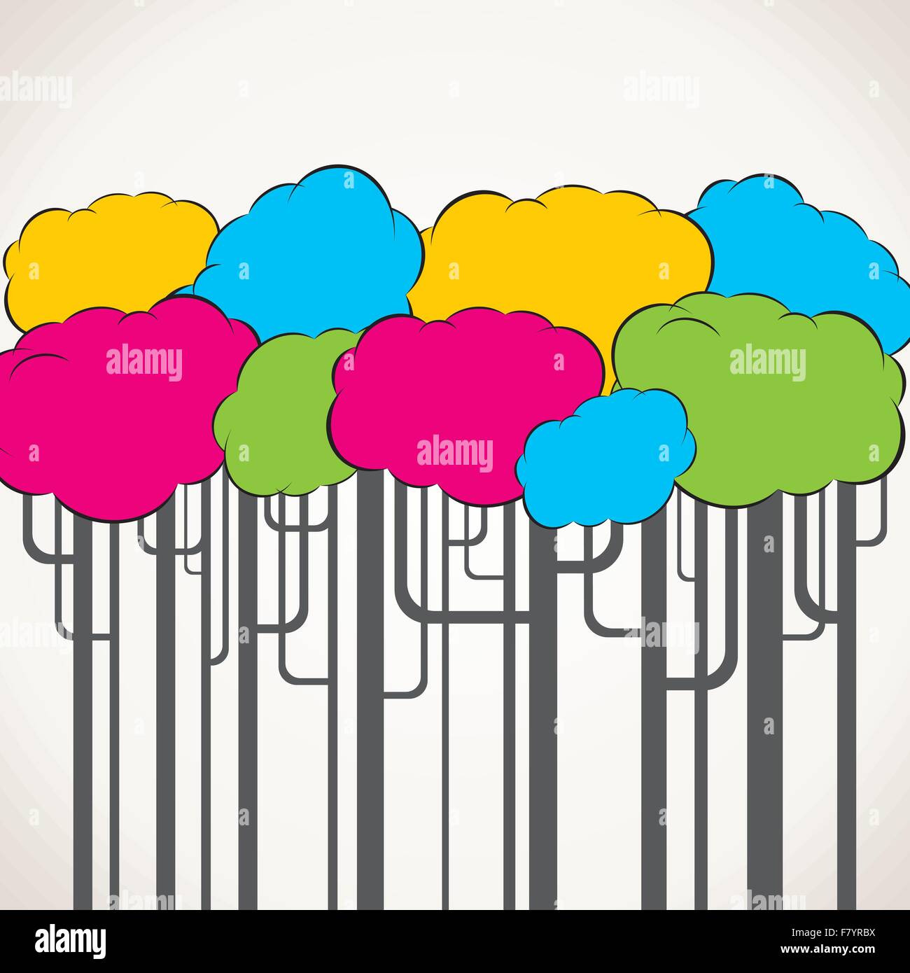 colorful abstract tree stock vector Stock Vector Image & Art - Alamy