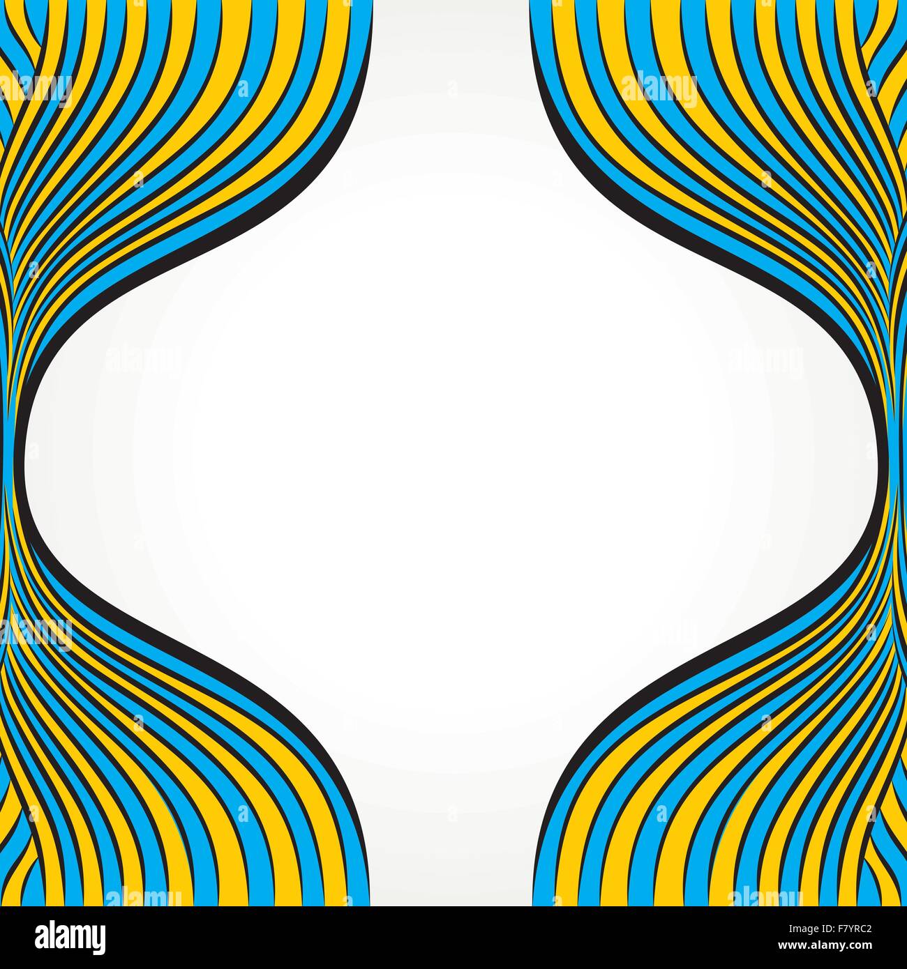 creative blue and yellow strip stock vector Stock Vector Image & Art ...