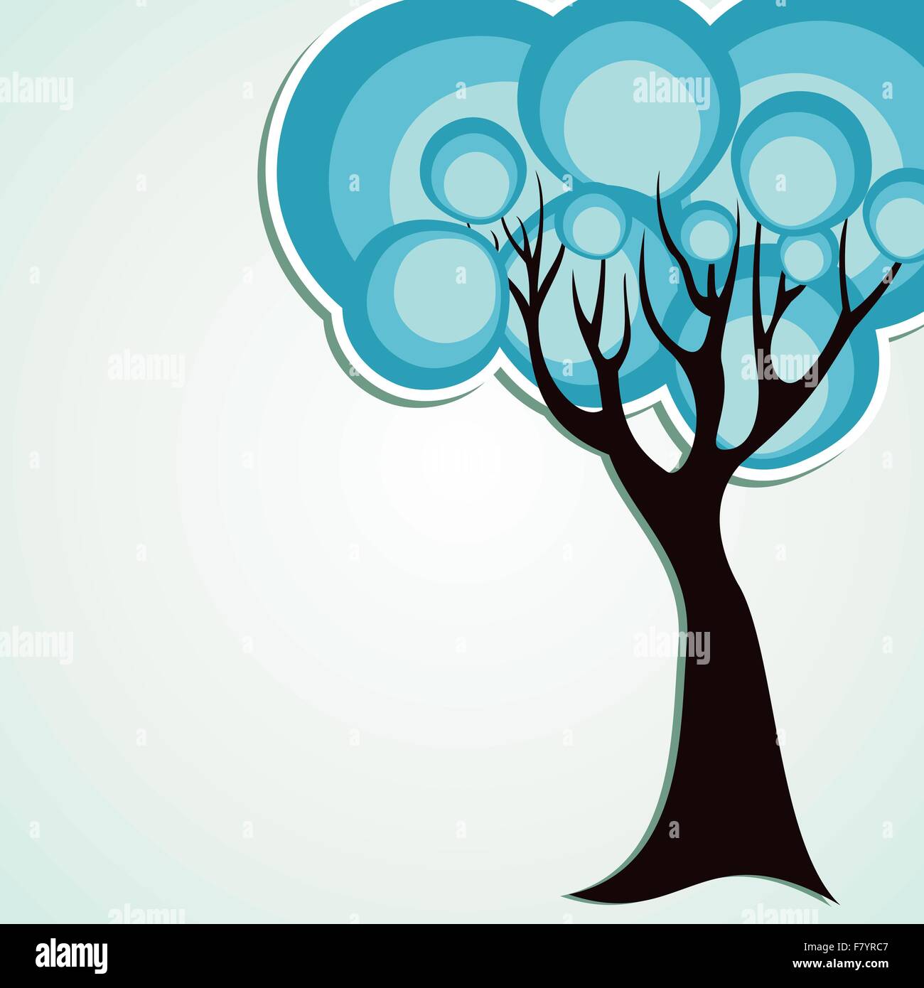 abstract round tree stock vector Stock Vector Image & Art - Alamy