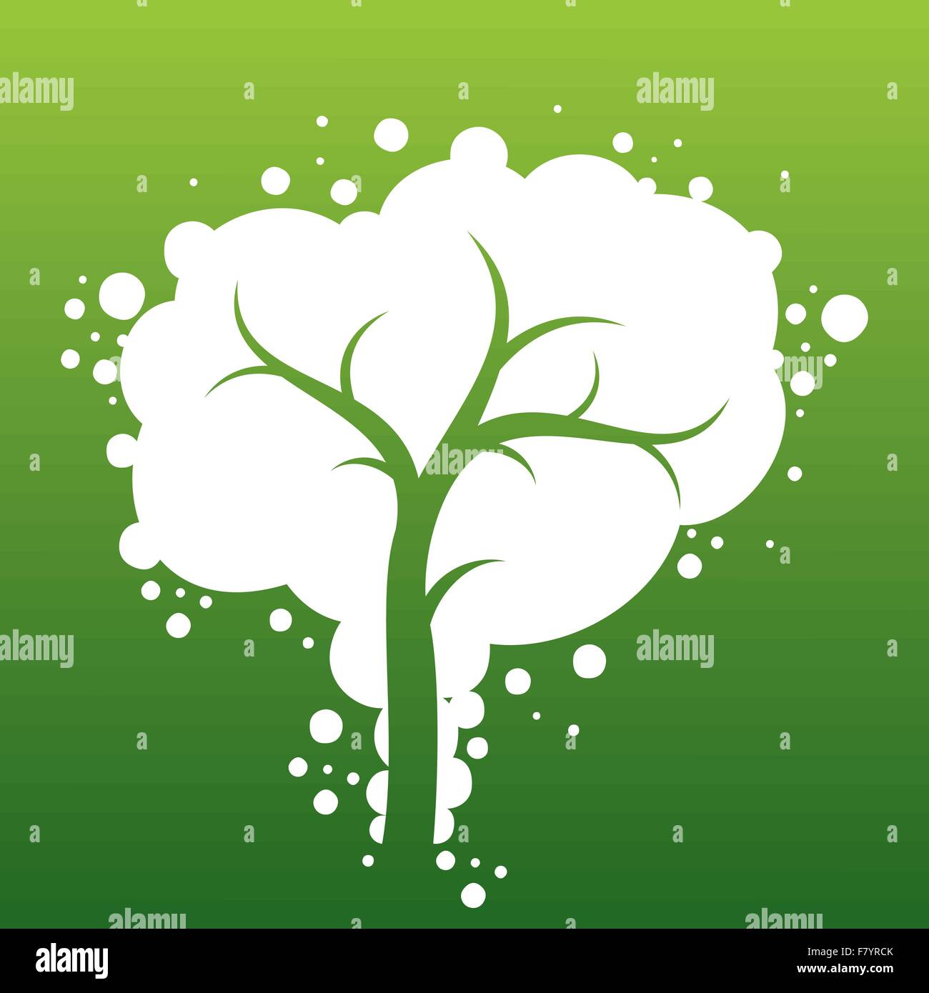 abstract white bubble tree stock vector Stock Vector Image & Art - Alamy