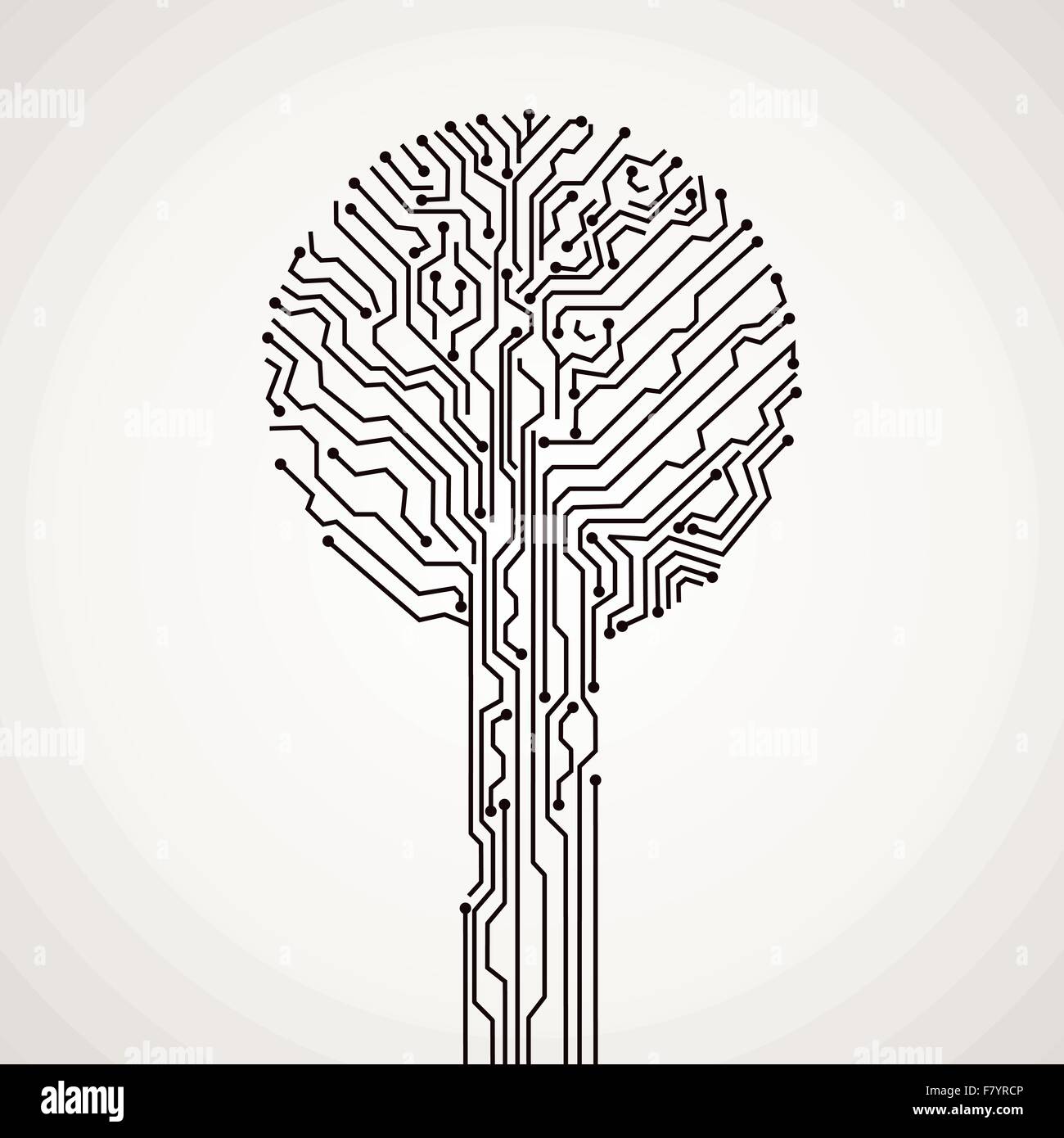creative electronic tree stock vector Stock Vector Image & Art - Alamy