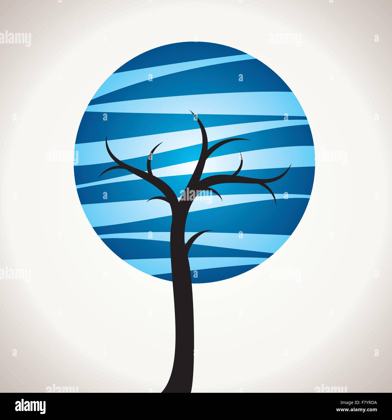 abstract blue tree stock vector Stock Vector Image & Art - Alamy